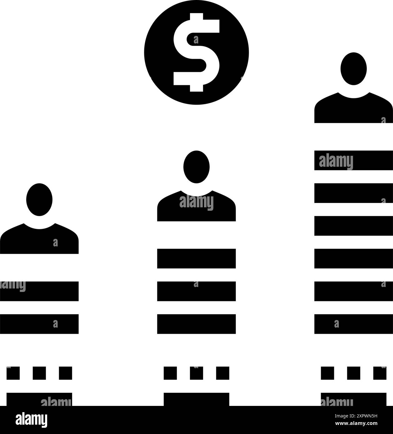 social class consumer behavior glyph icon vector illustration Stock ...