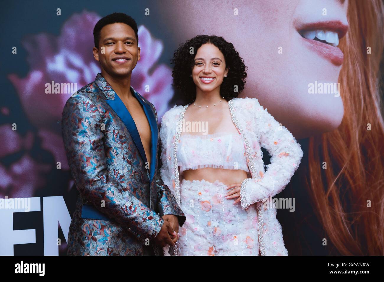 New York, USA. 06th Aug, 2024. Lovell Adams-Gray and Kiana Madeira ...