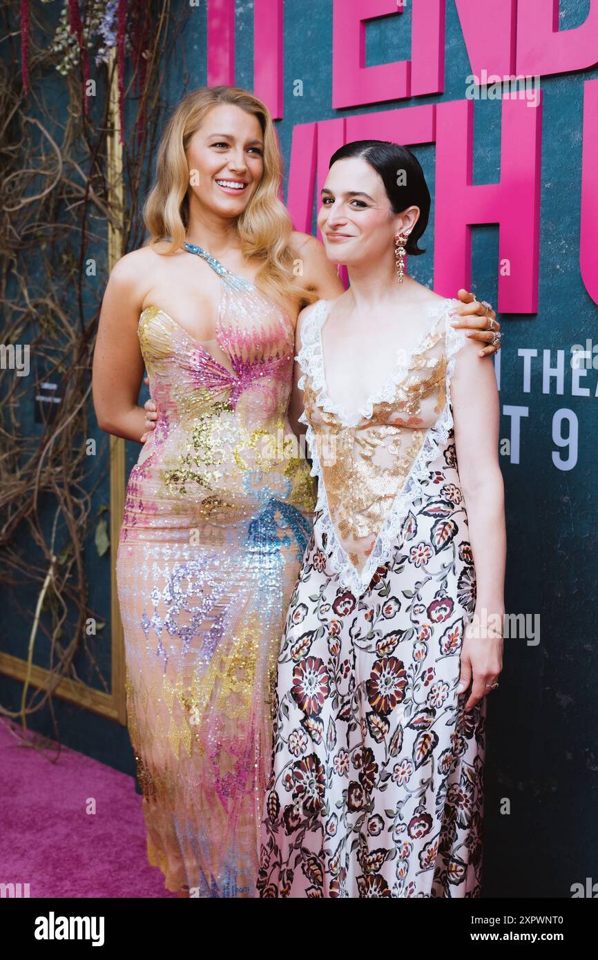 New York, USA. 06th Aug, 2024. Blake Lively and Jenny Slate attend the ...