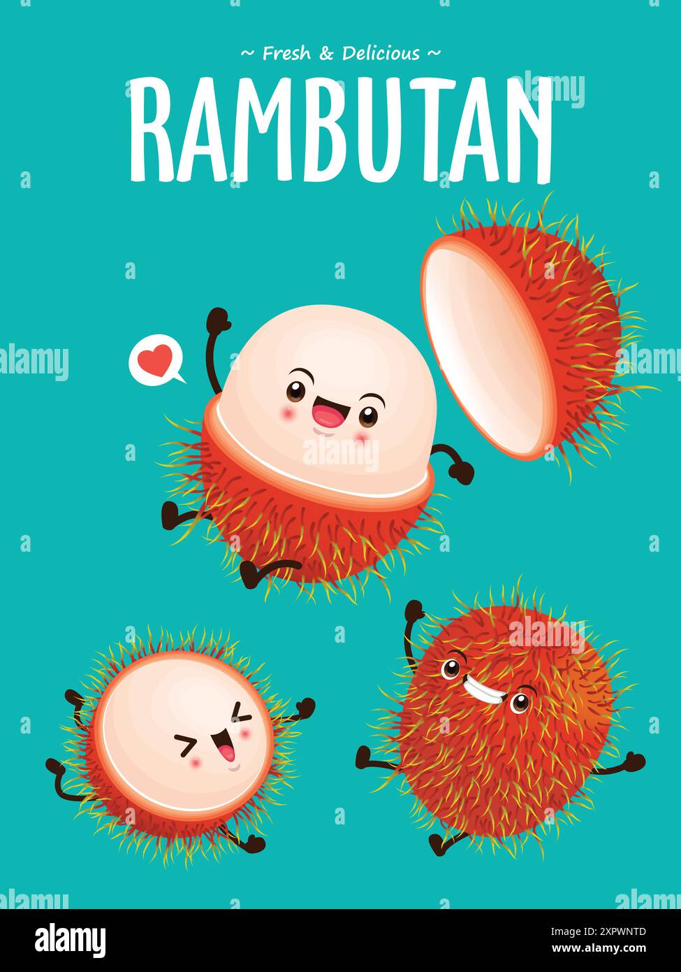 Rambutan character hi-res stock photography and images - Alamy