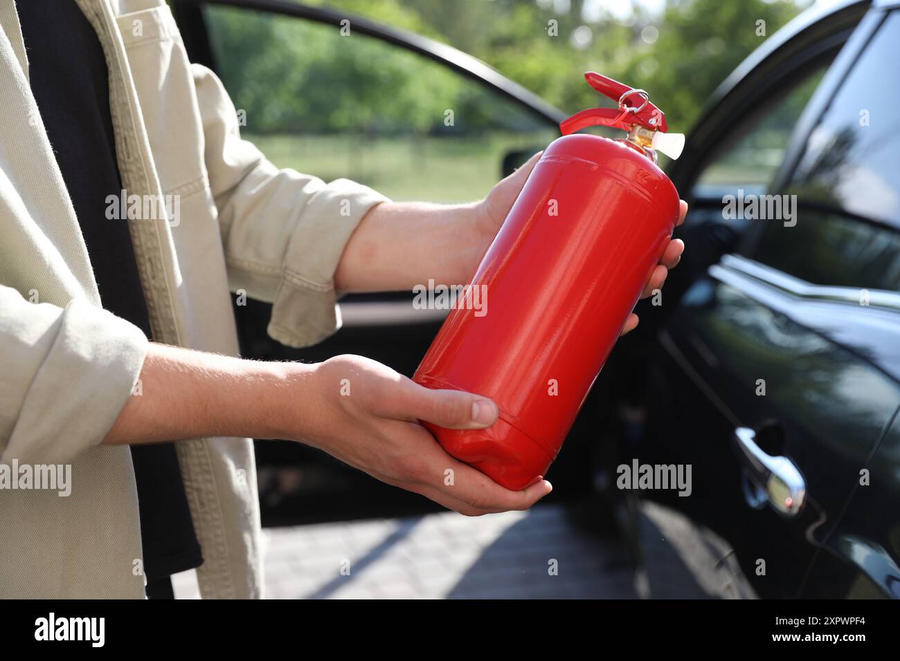Car powder fire extinguisher hi-res stock photography and images - Alamy