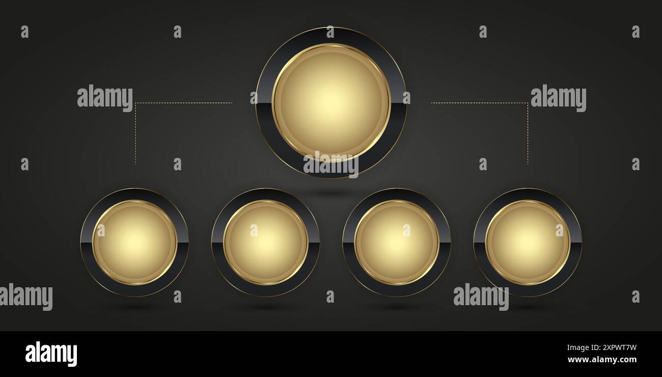 Chart of circles and Luxury circles object vector infographic design ...