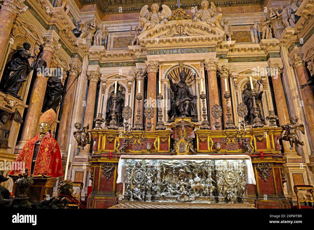 Capella Del Tesoro De San Gennaro in Naples Cathedral in Naples Italy ...