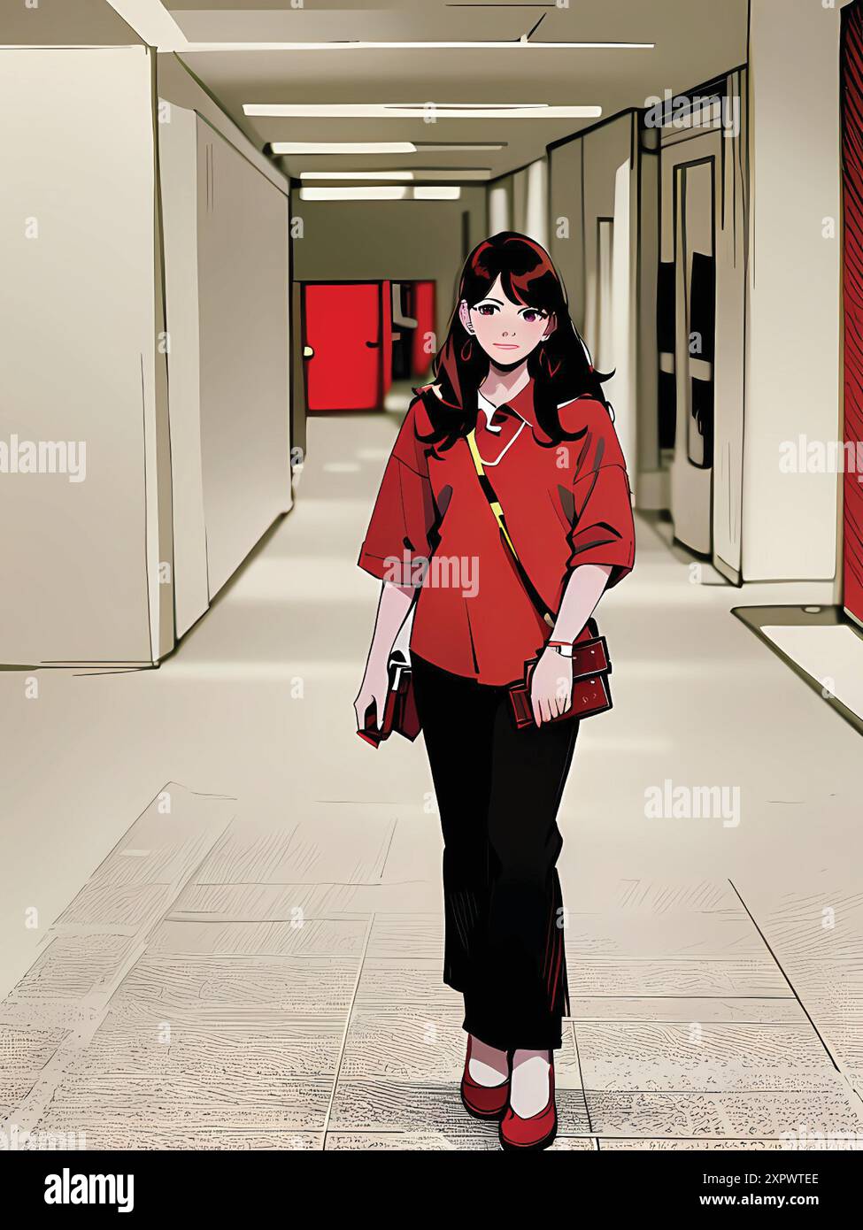 Girls hair blowing in wind Stock Vector Images - Alamy