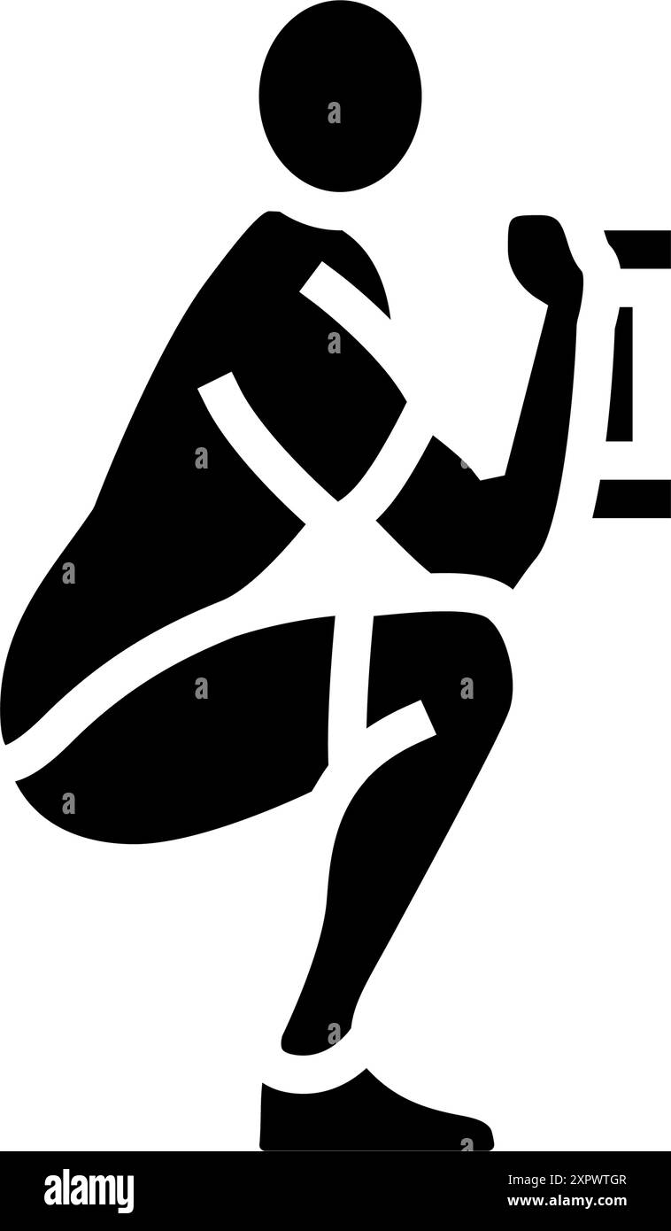 Male athlete stretch leg Black and White Stock Photos & Images - Alamy