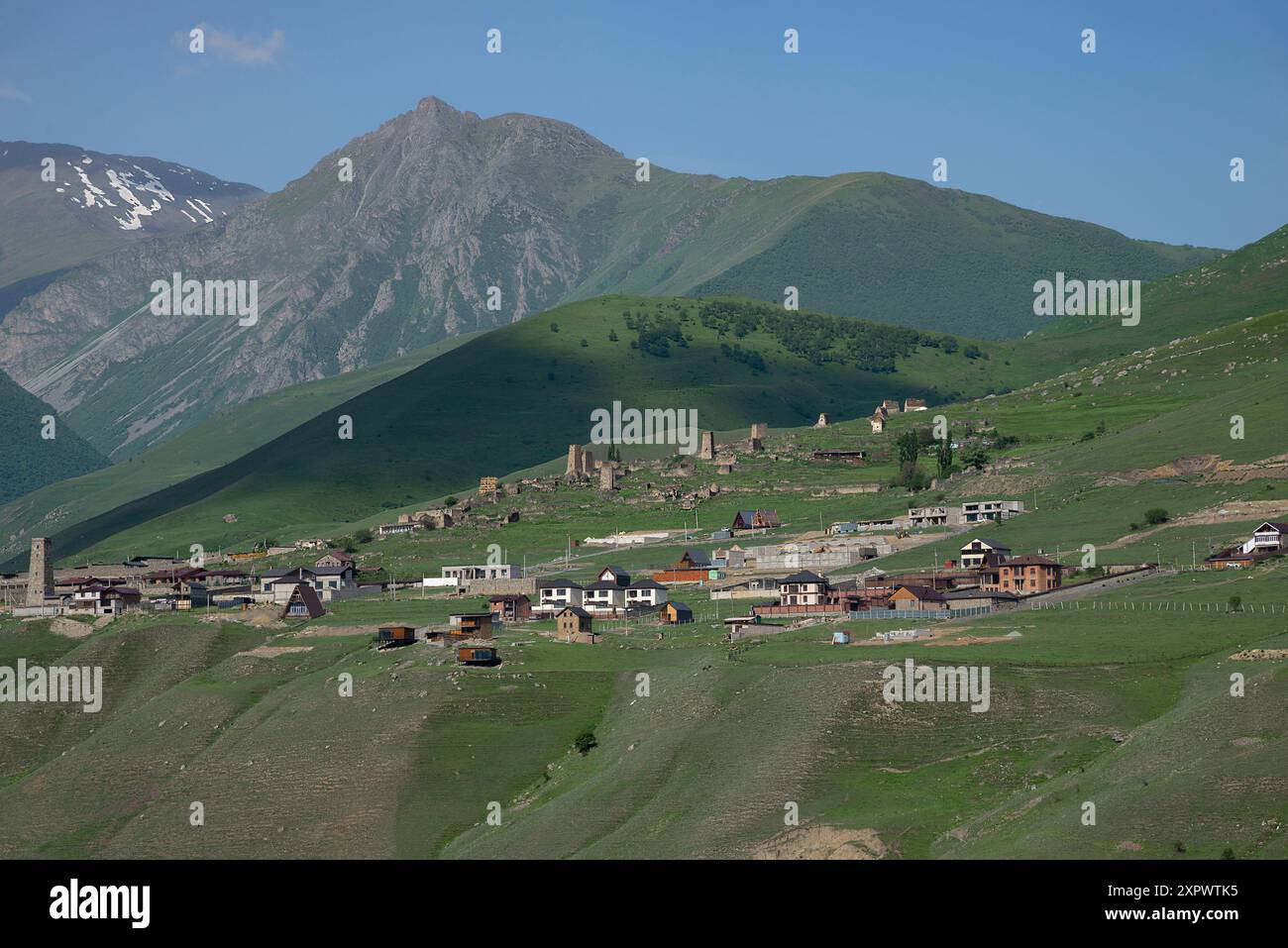 Morning landscape in the vicinity of Upper Fiagdon. North Ossetia ...