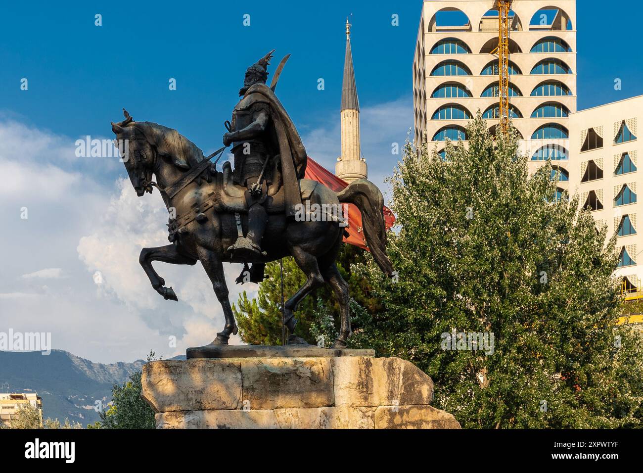Skanderbeg Monument is a monument in the Skanderbeg Square in Tirana ...