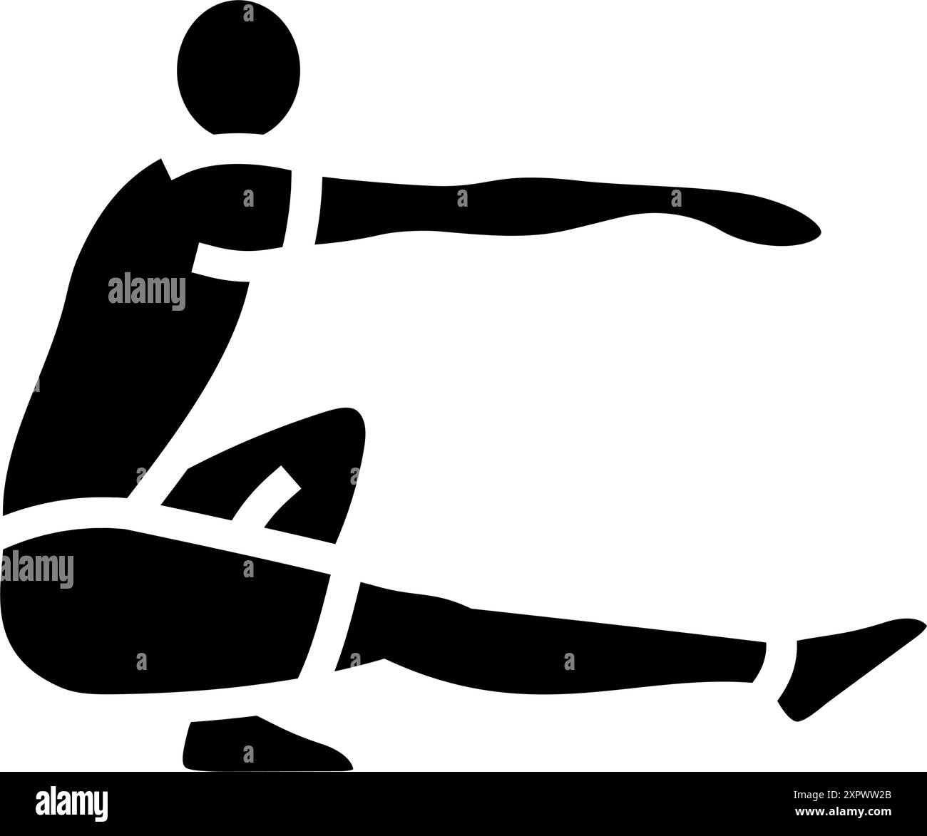 pistol squats fitness exercise leg glyph icon vector illustration Stock ...