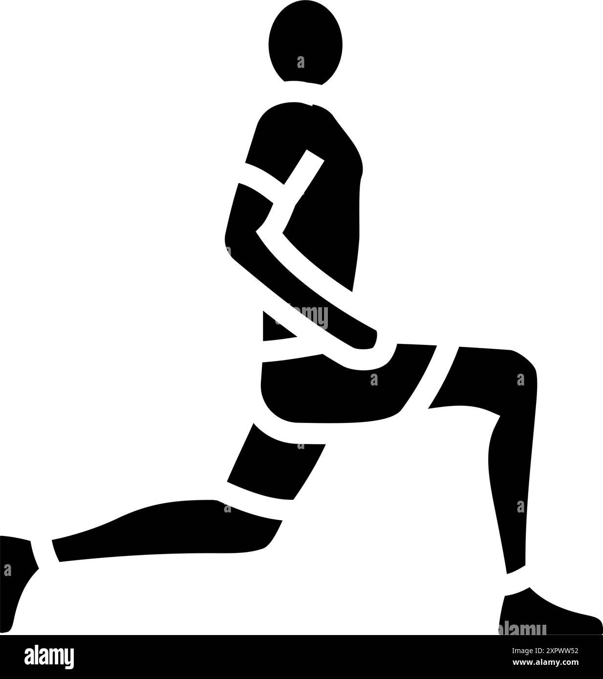 Walking exercises woman Stock Vector Images - Alamy
