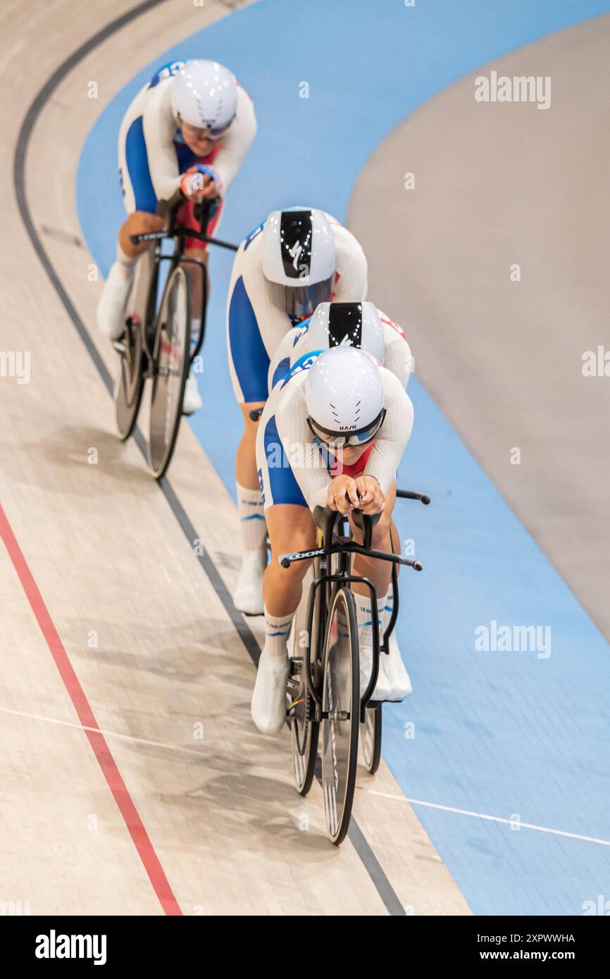 France Team, Women's Team Pursuit during the Olympic Games Paris 2024 ...