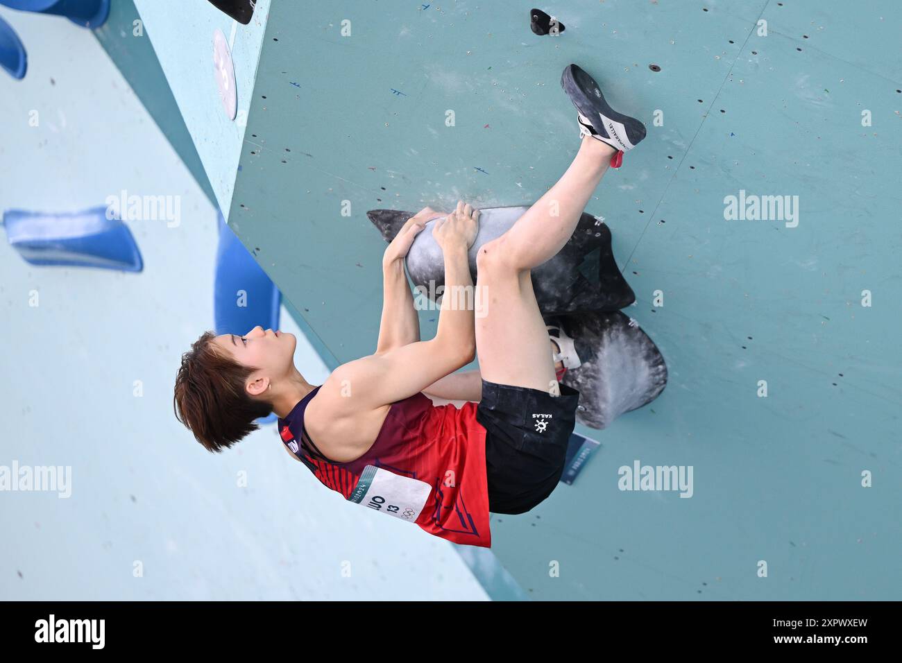 LUO Zhilu (CHN), AUGUST 6, 2024 - Sport Climbing : Women's Boulder ...