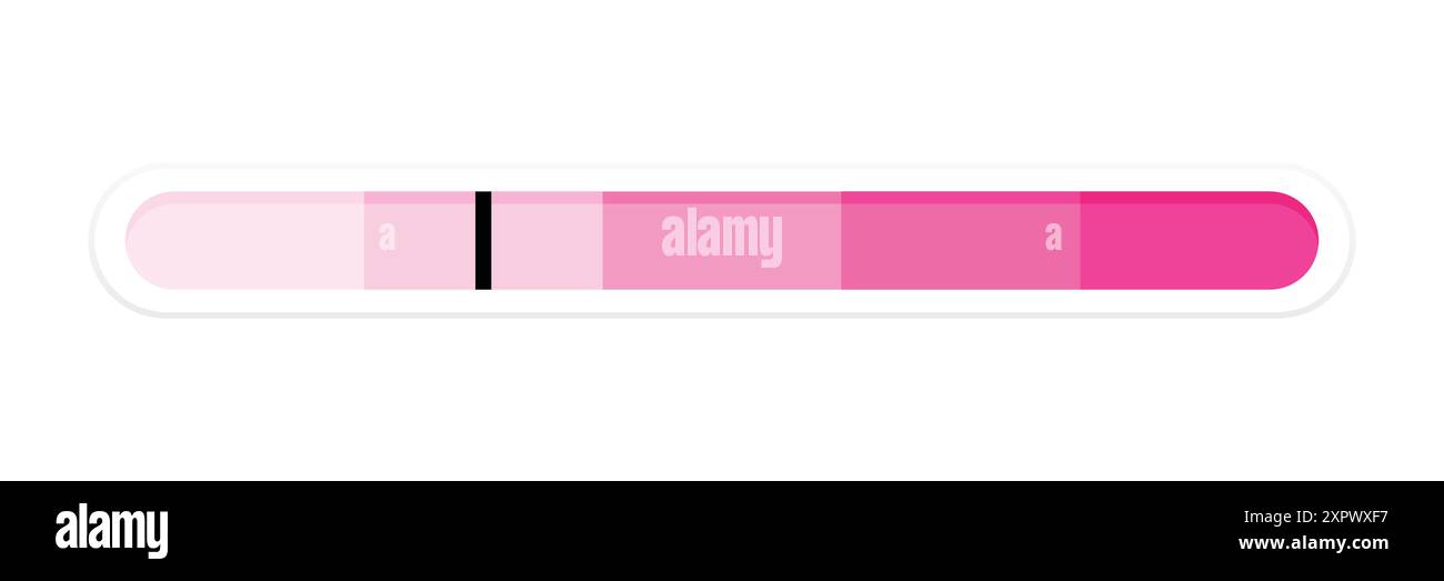 Love rating slider indicator bar with pointer in pink color shades ...