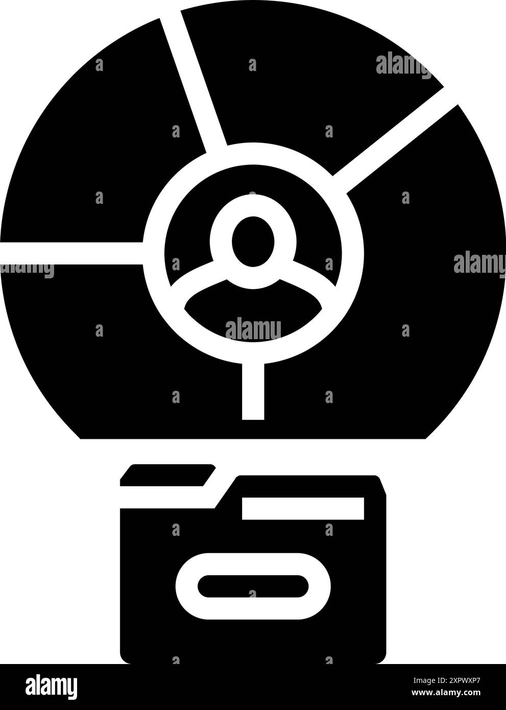 customer segmentation technical sales engineer glyph icon vector ...
