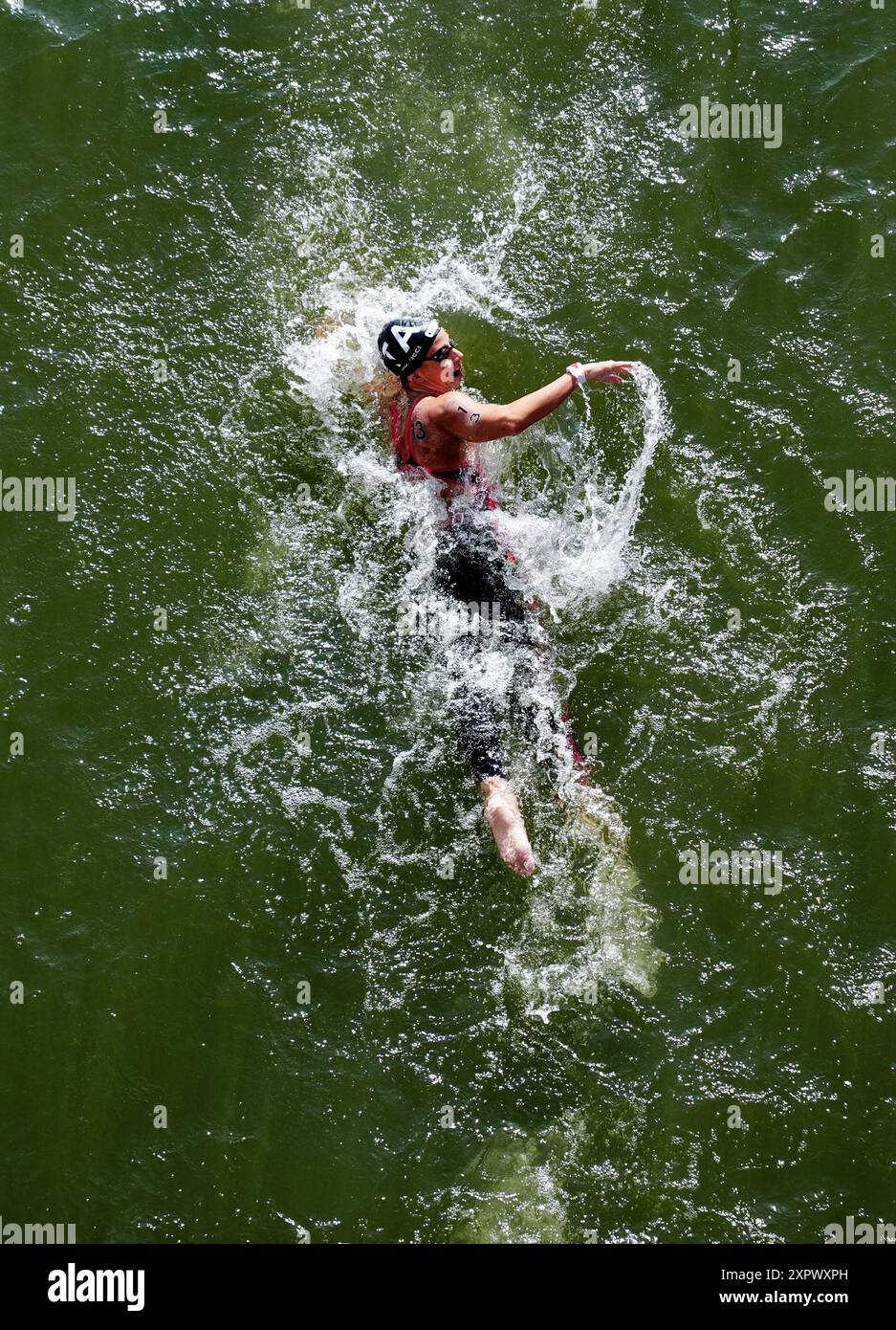 Italy's Ginevra Taddeucci during the Women's 10km marathon swim at Pont ...