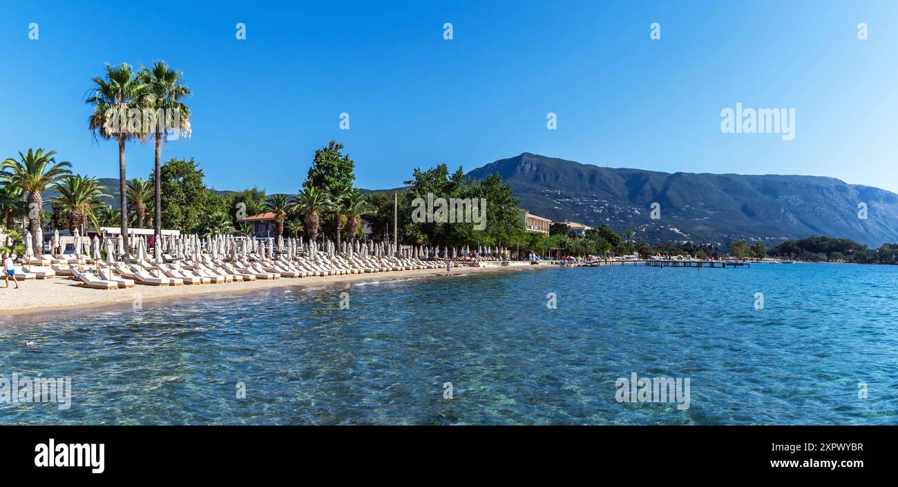 Corfu Island Dassia Beach, Greece Stock Photo - Alamy