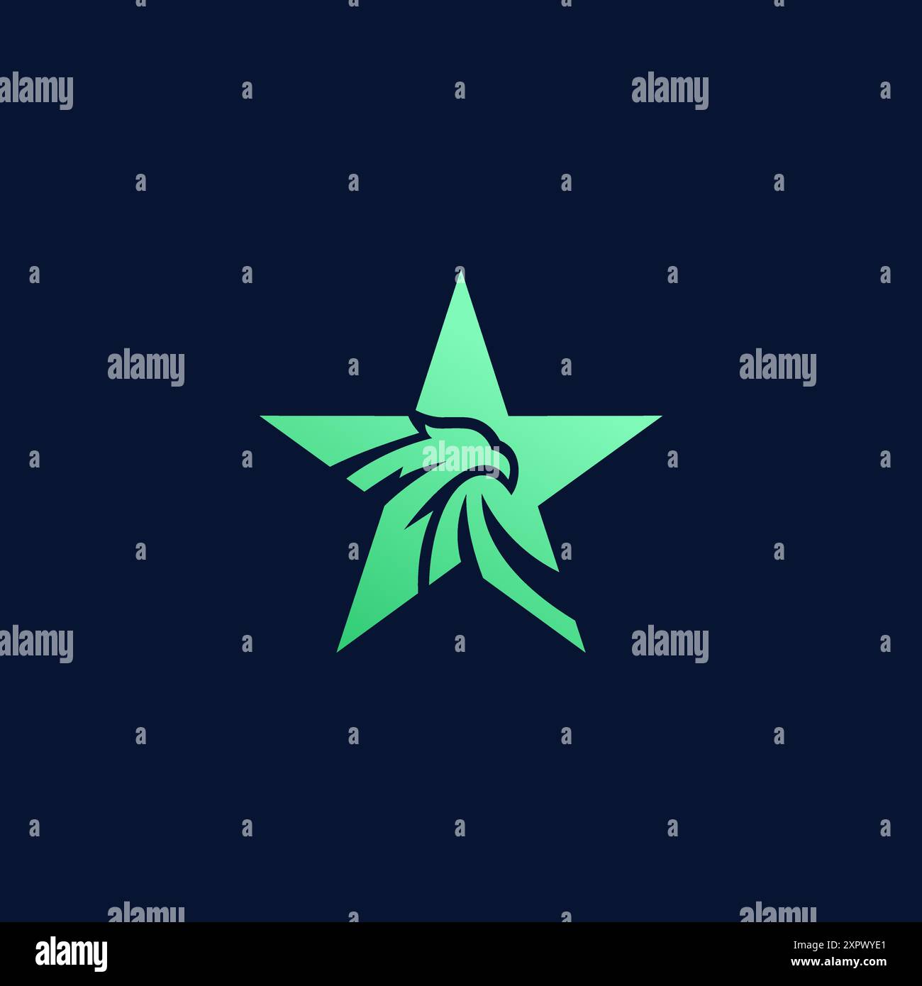 Wings star vector logo hi-res stock photography and images - Alamy