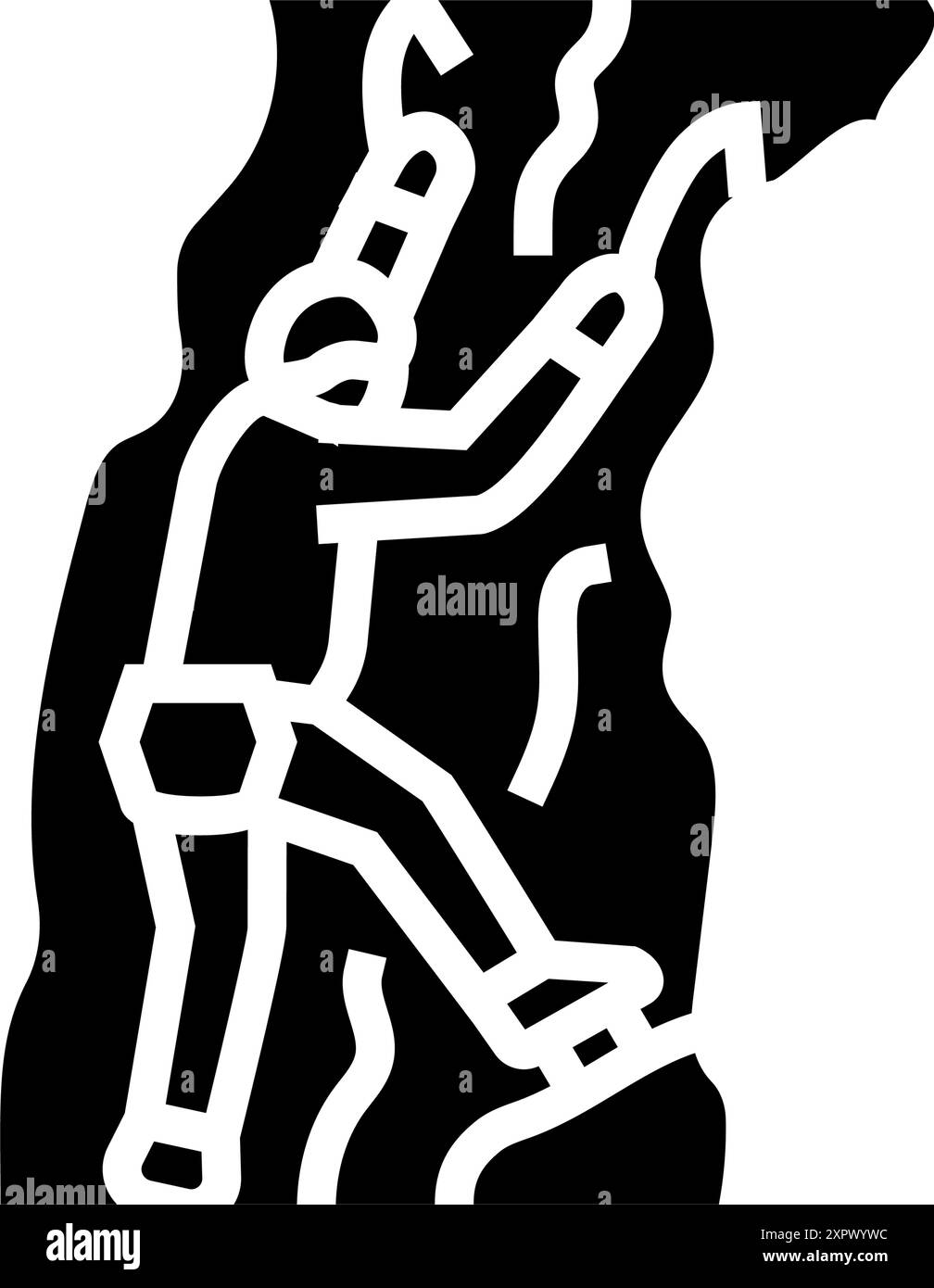 ice climbing winter sport glyph icon vector illustration Stock Vector ...