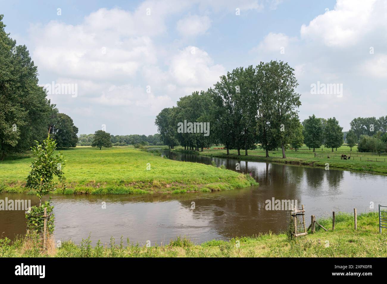 Roermond Limburg The Netherlands 2nd August 2024. The River Roer ...