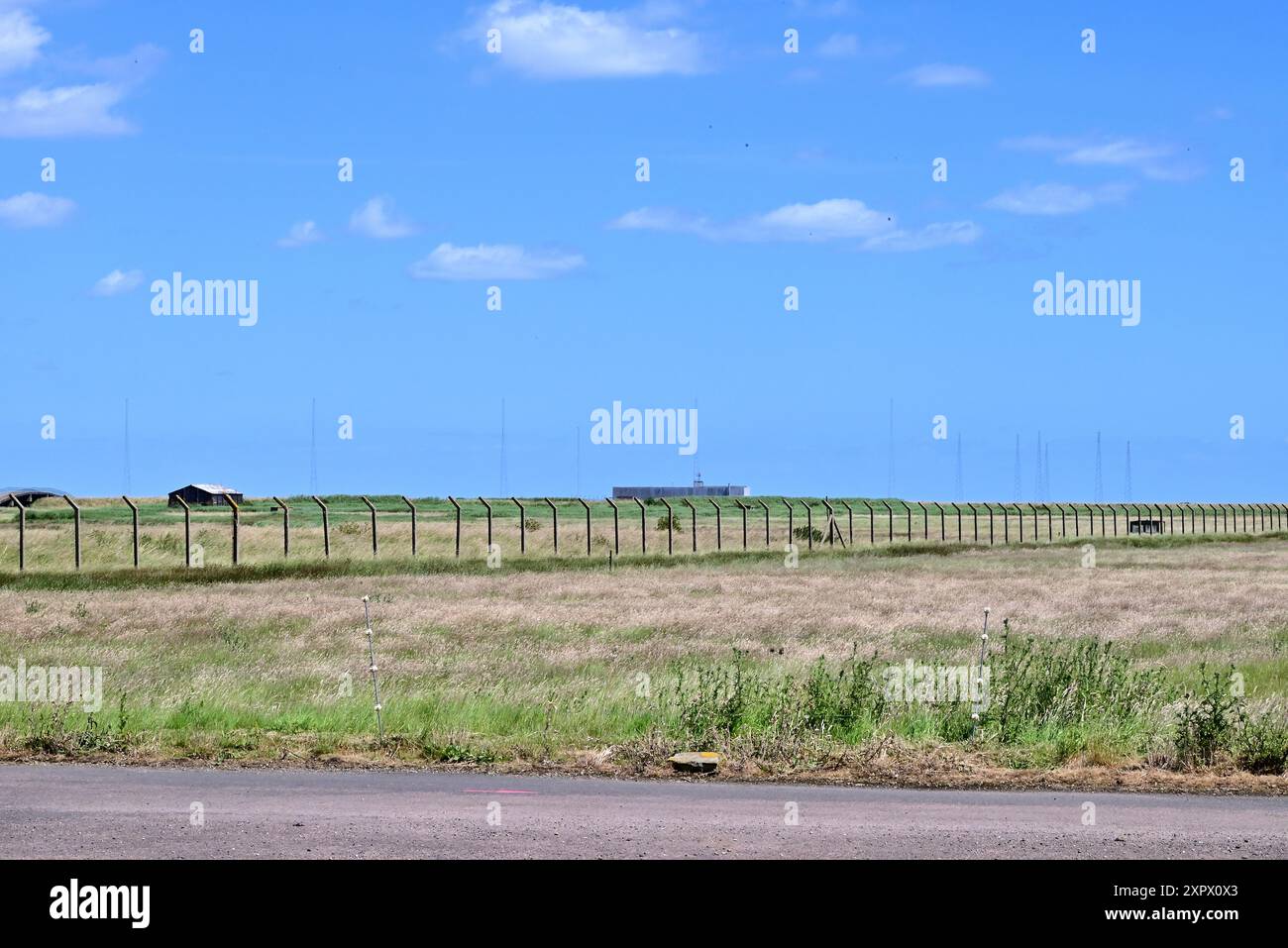 Around the UK - Fence lines around the perimeter of the MOD site at ...