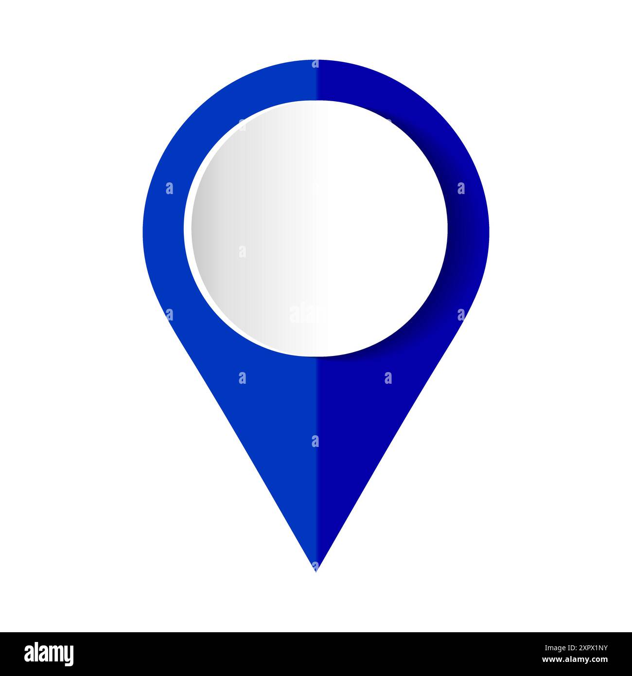 Blue Map Pin Concept Of Global Coordinate Dot Needle Tip Ui Map Marker Icon Blue Point