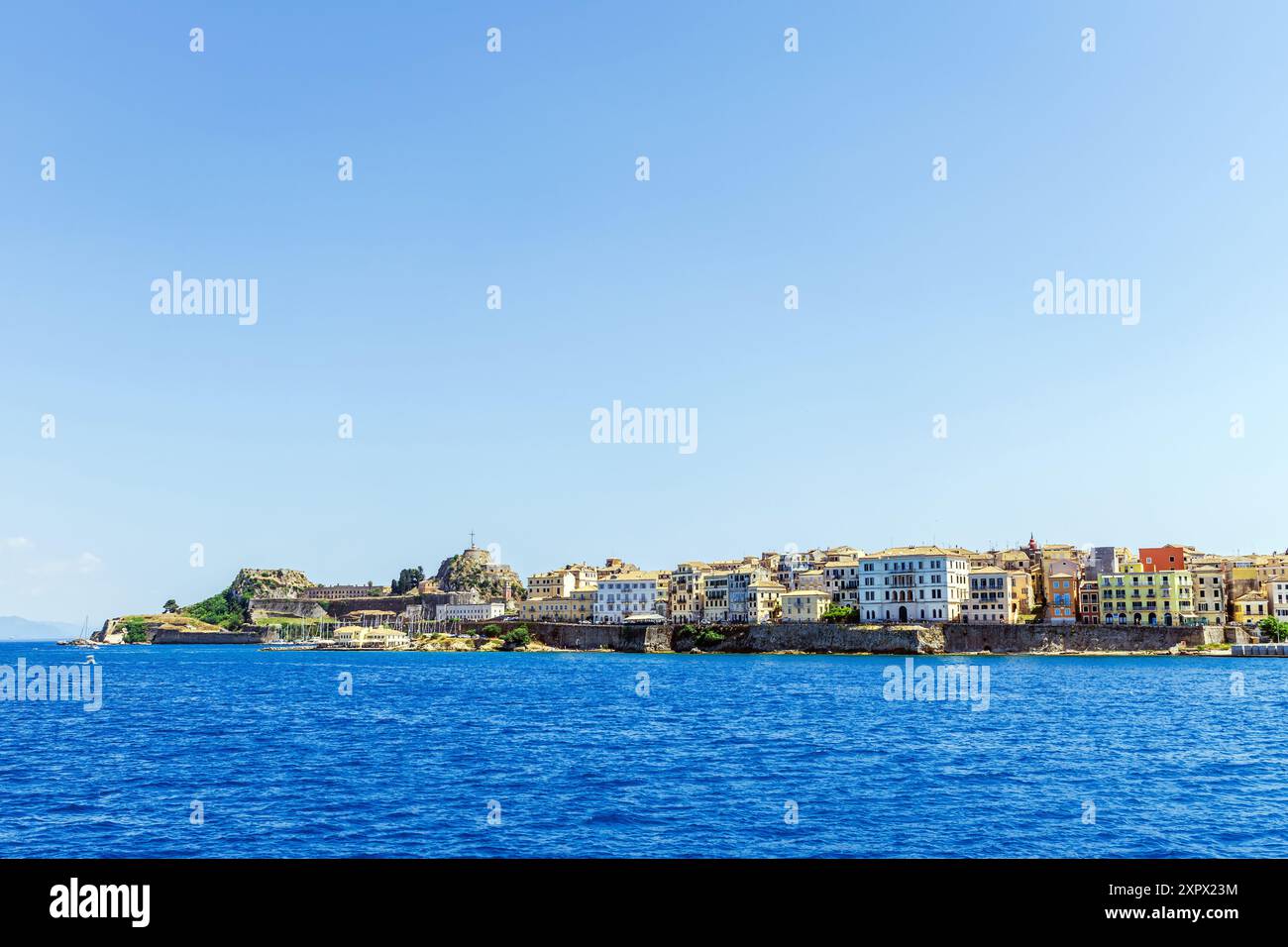 The old Venetian fortress of Corfu town, Corfu, Greece Stock Photo - Alamy