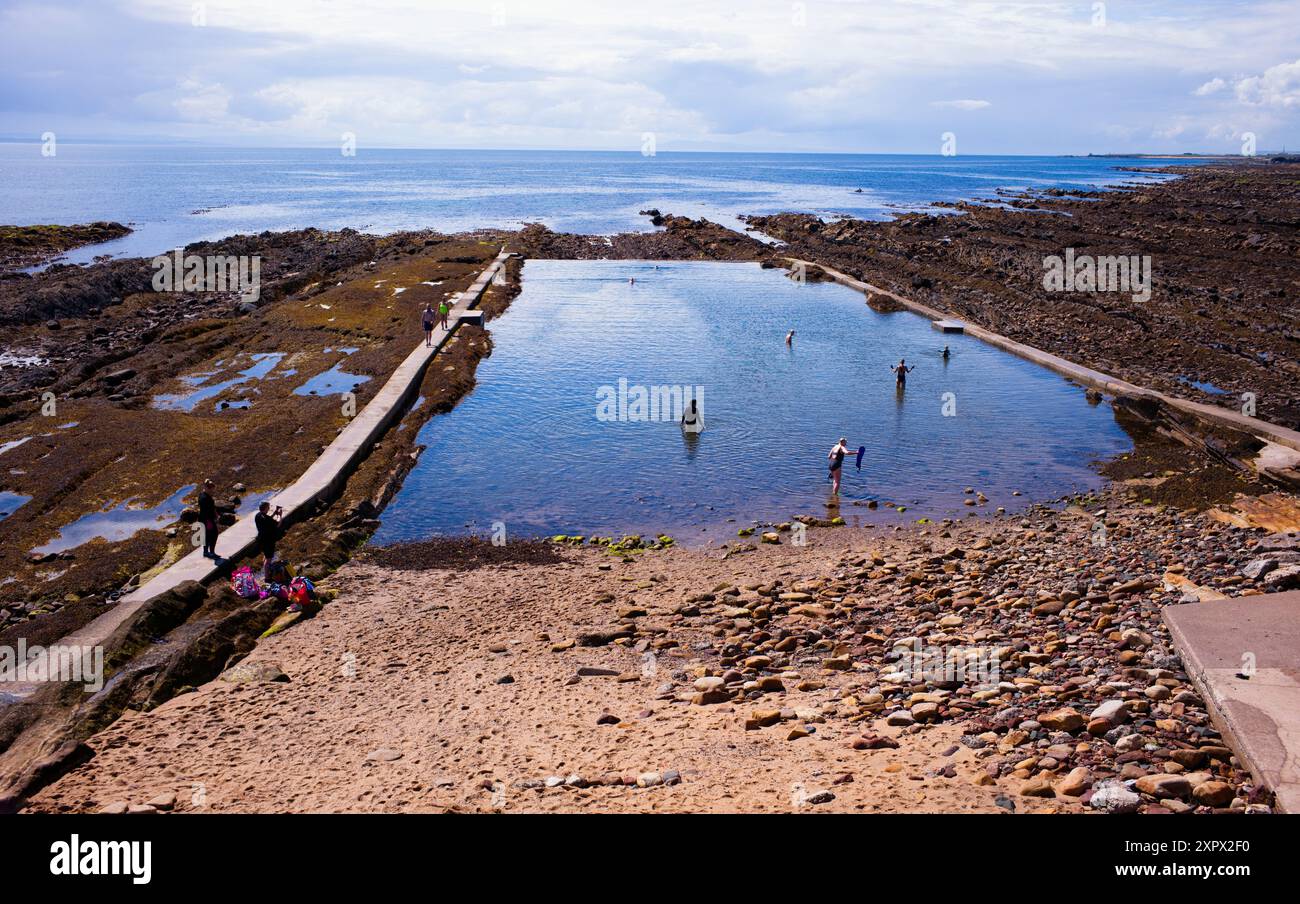 The seawater swimming pool at Pittenweem, Fife, Scotland Stock Photo ...
