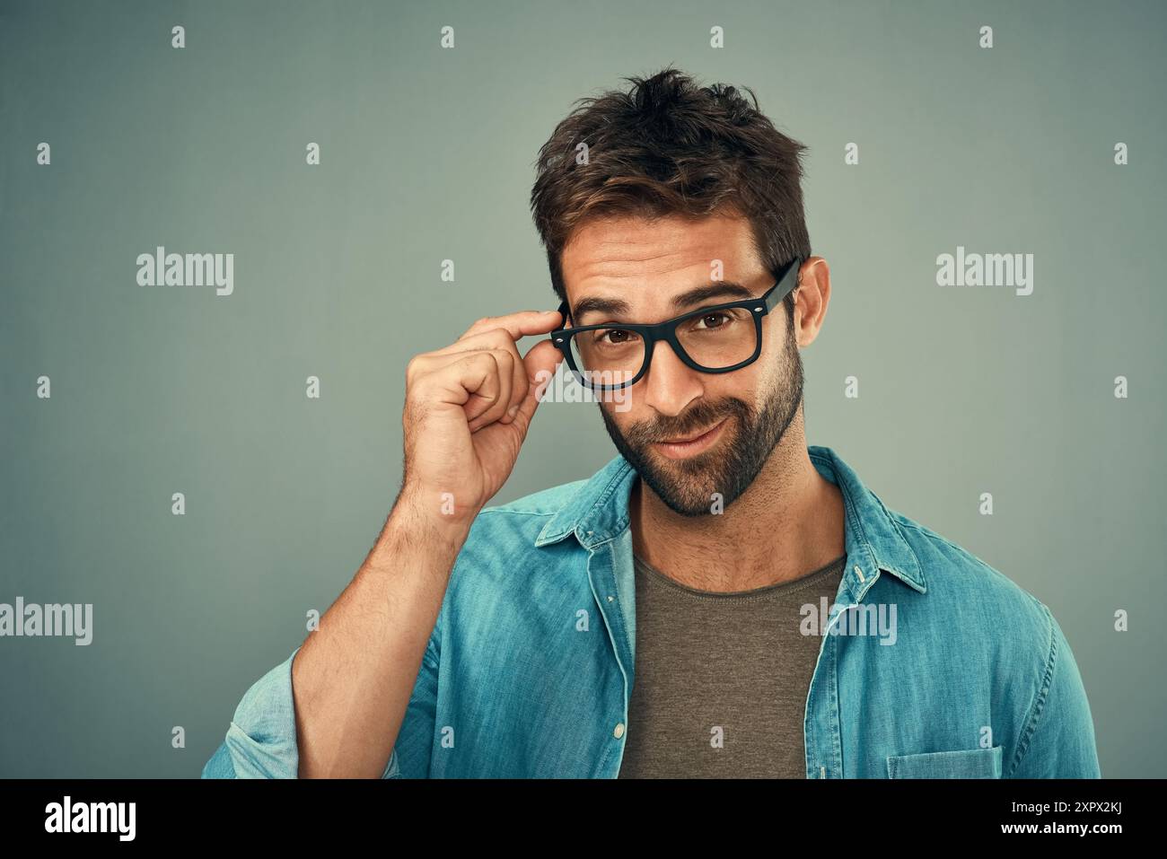 Geek man proud hi-res stock photography and images - Alamy