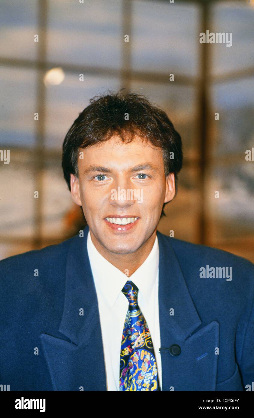 Bodo Freudl, RTL Moderator, Portrait circa 1993 Stock Photo - Alamy