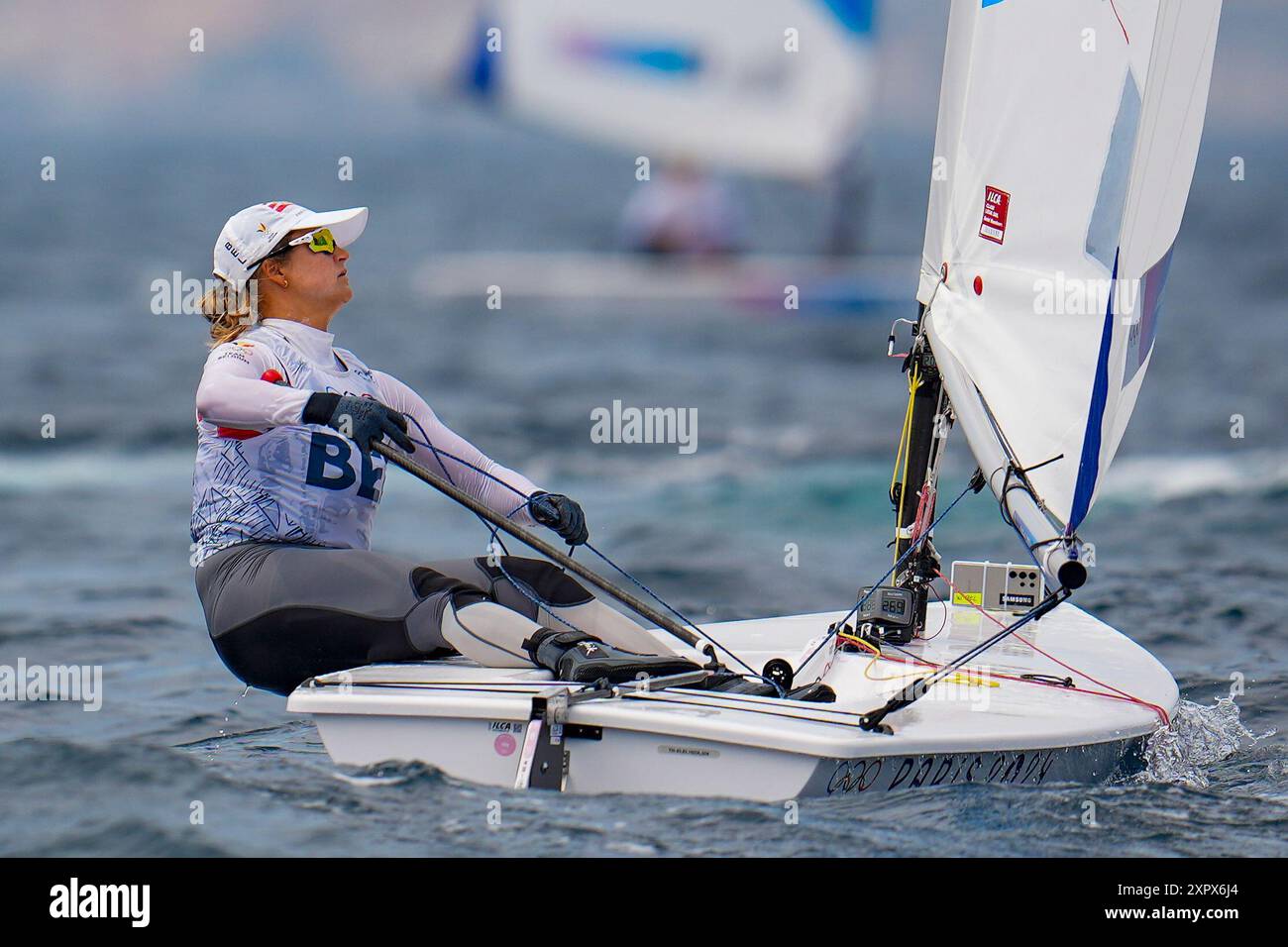 Emma PLASSCHAERT (Belgium), Sailing, Women's Dinghy during the Olympic ...