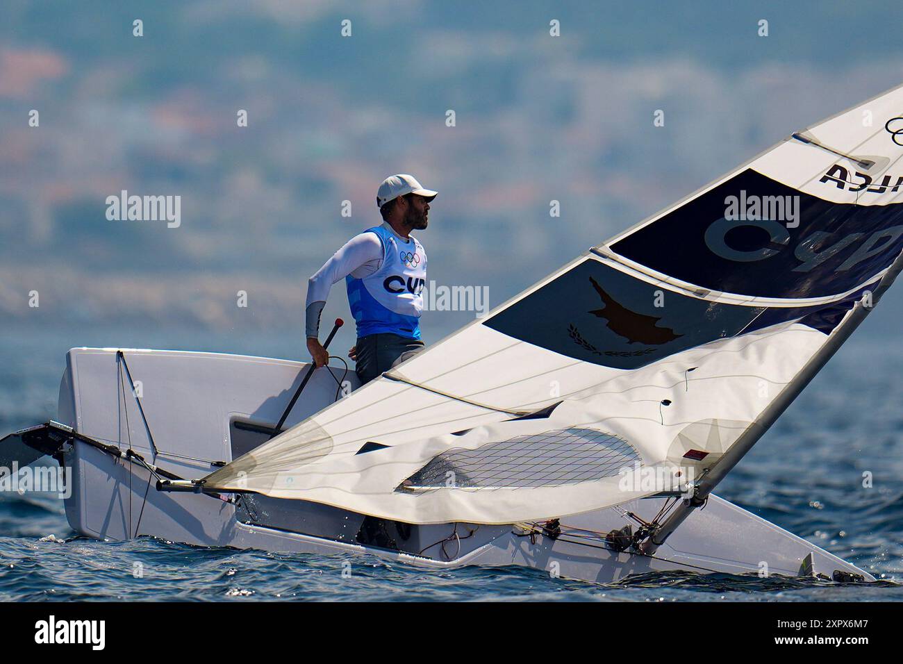 Pavlos KONTIDES (Cyprus), Sailing, Men's Dinghy during the Olympic ...