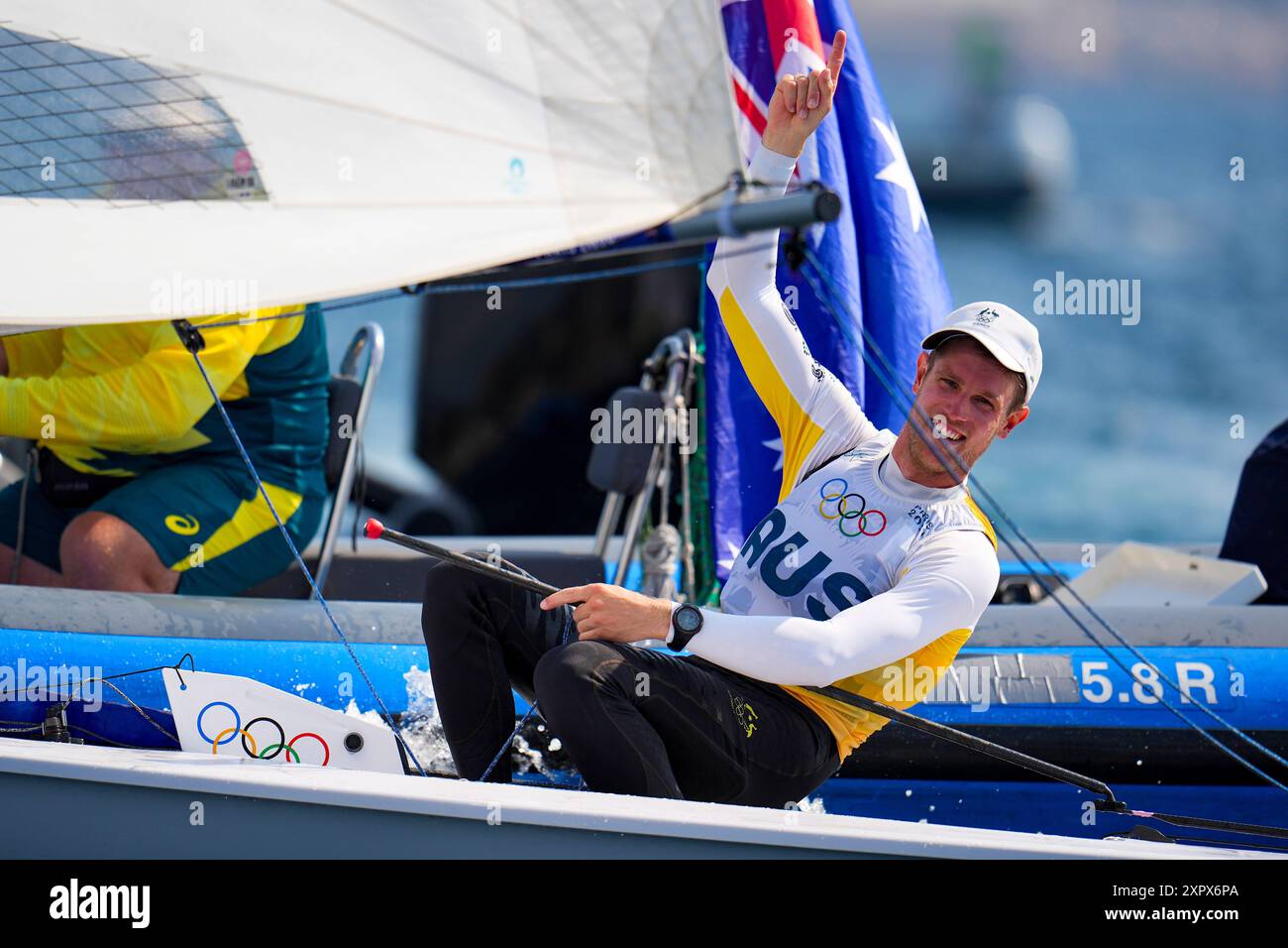 Matt WEARN (Australia) Gold medal, Sailing, Men's Dinghy during the ...