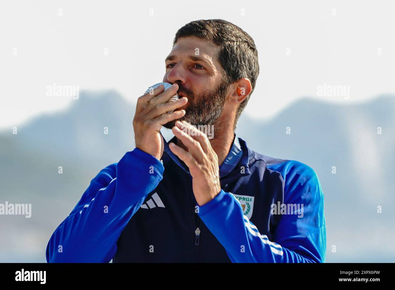 Pavlos KONTIDES (Cyprus) Silver medal, Sailing, Men's Dinghy during the ...