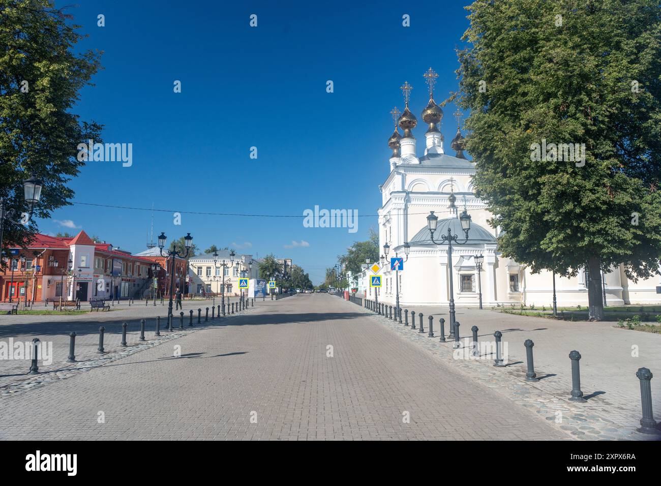 MUROM, Russia - August 1, 2024: Street of the ancient city and an ...