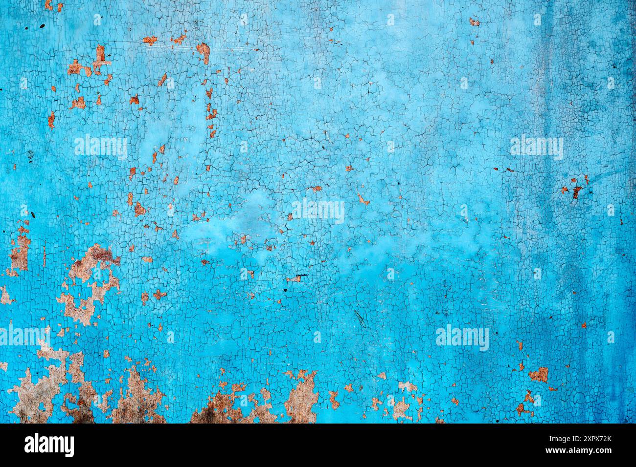 Blue cracked chipped paint pattern on wooden door as background Stock ...