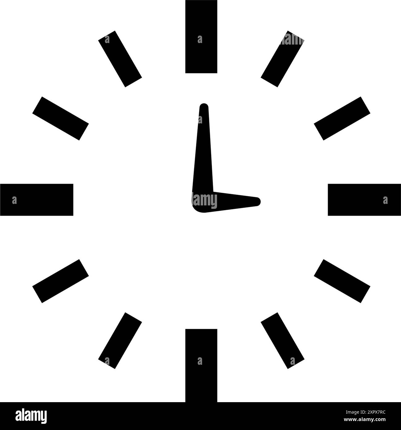 Minimalist clock icon with hour and minute hands. Perfect for time ...