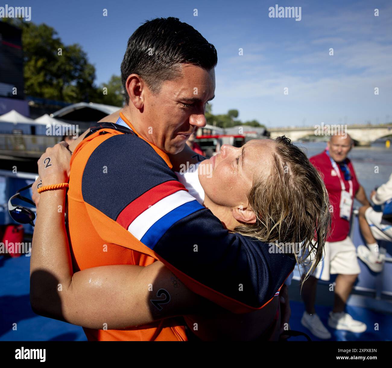 Paris, France. 08th Aug, 2024. PARIS - Sharon van Rouwendaal reacts ...