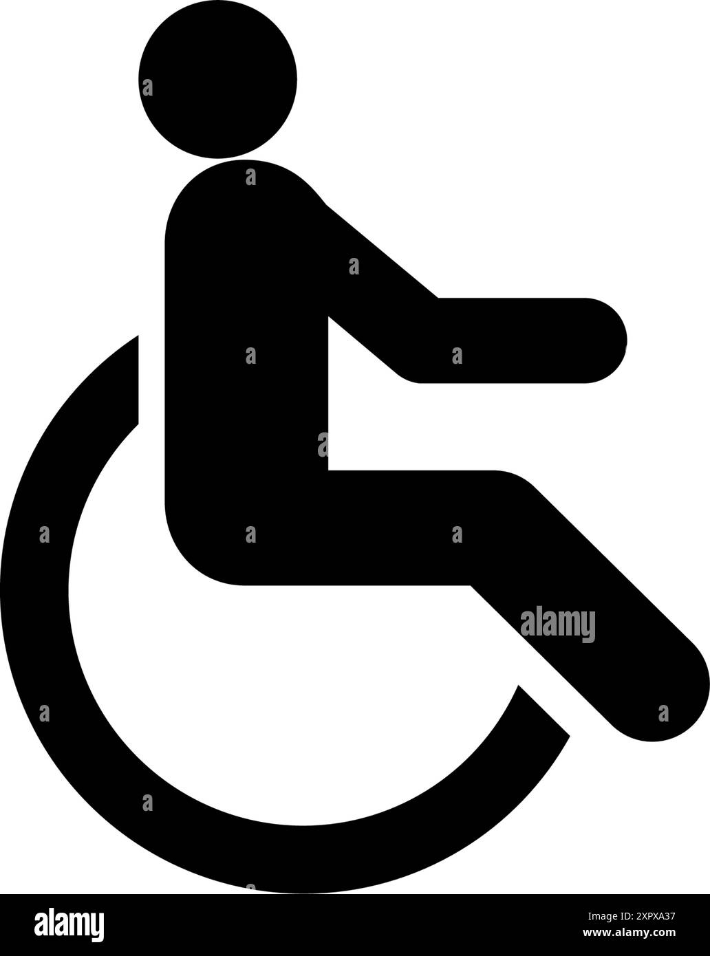 Accessible wheelchair icon in a simple, universal design Stock Vector Image & Art - Alamy