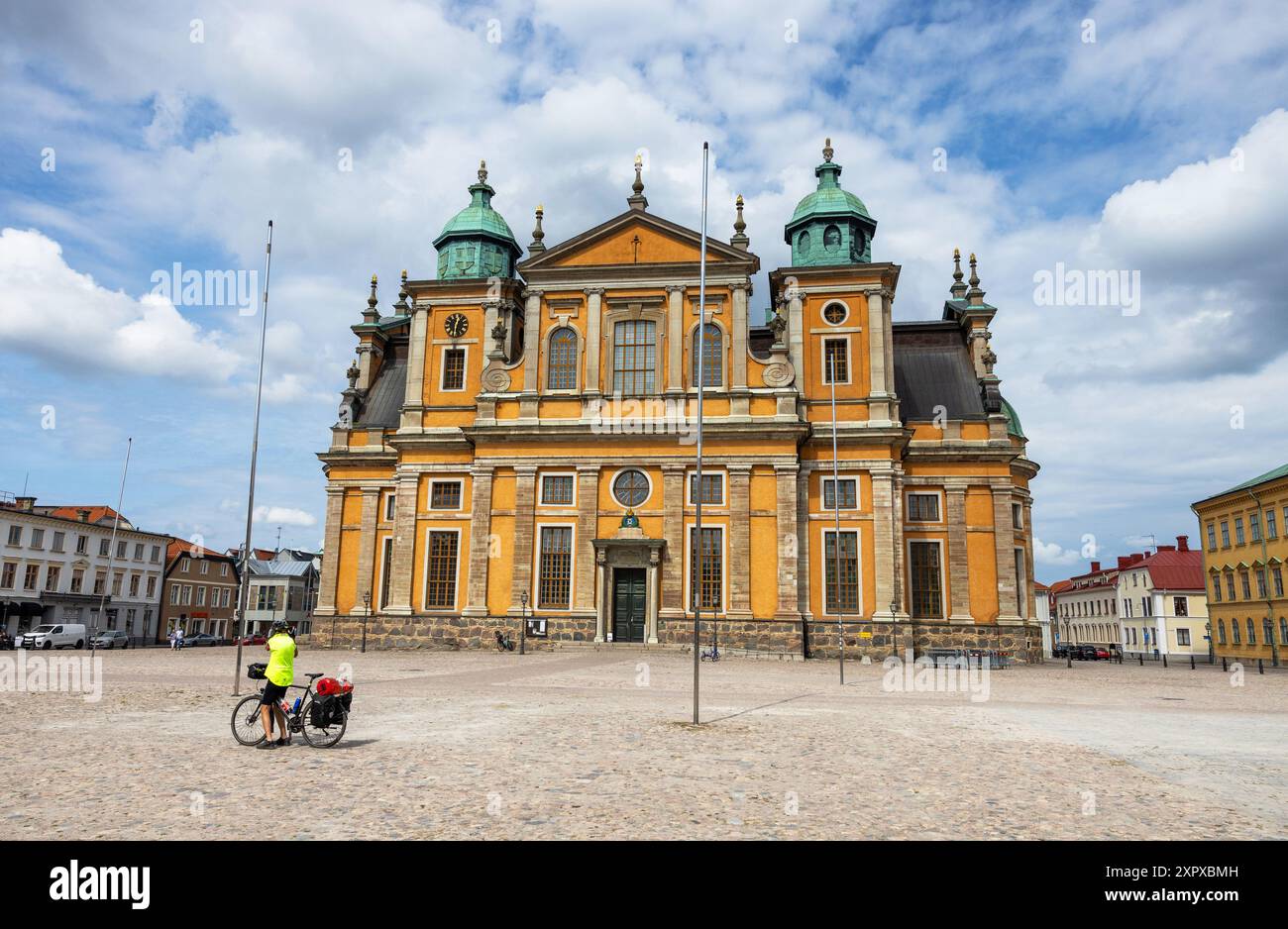 Swedish tourism, city of Kalmar, Sweden, during Sunday. In the picture ...