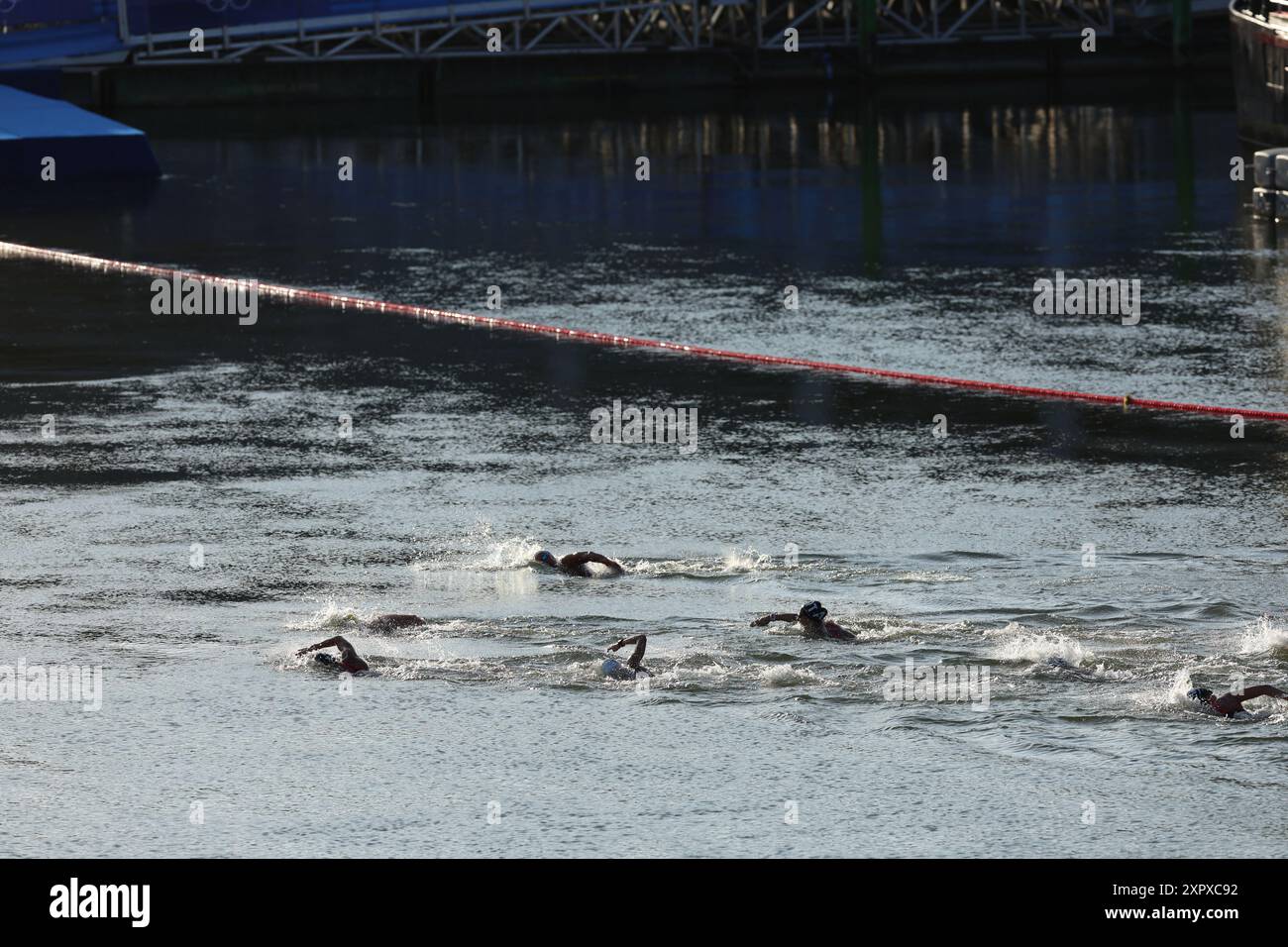 Paris, France. 8th Aug, 2024. General view Marathon Swimming : Women's ...