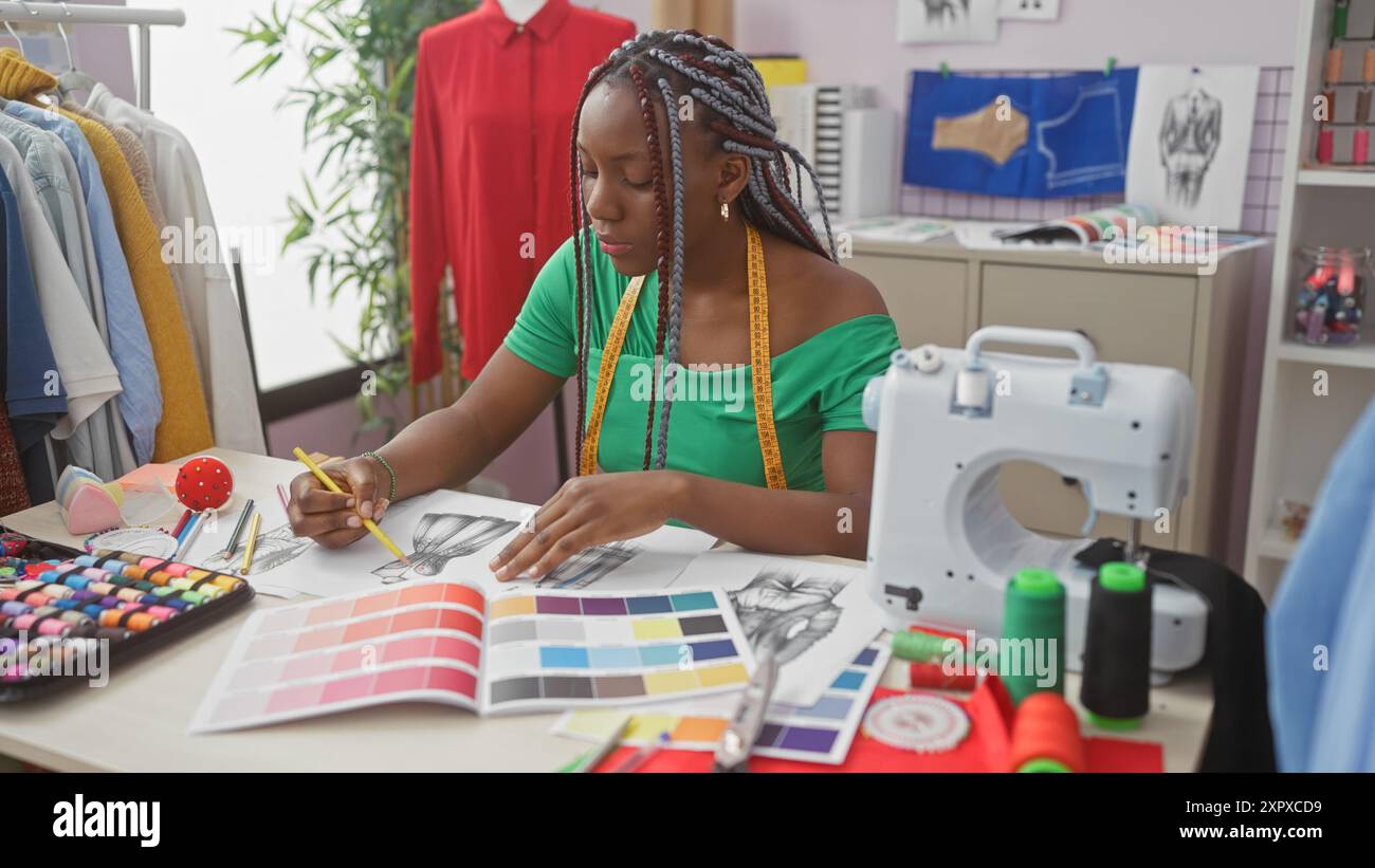 African woman sketching in tailor hi-res stock photography and images ...