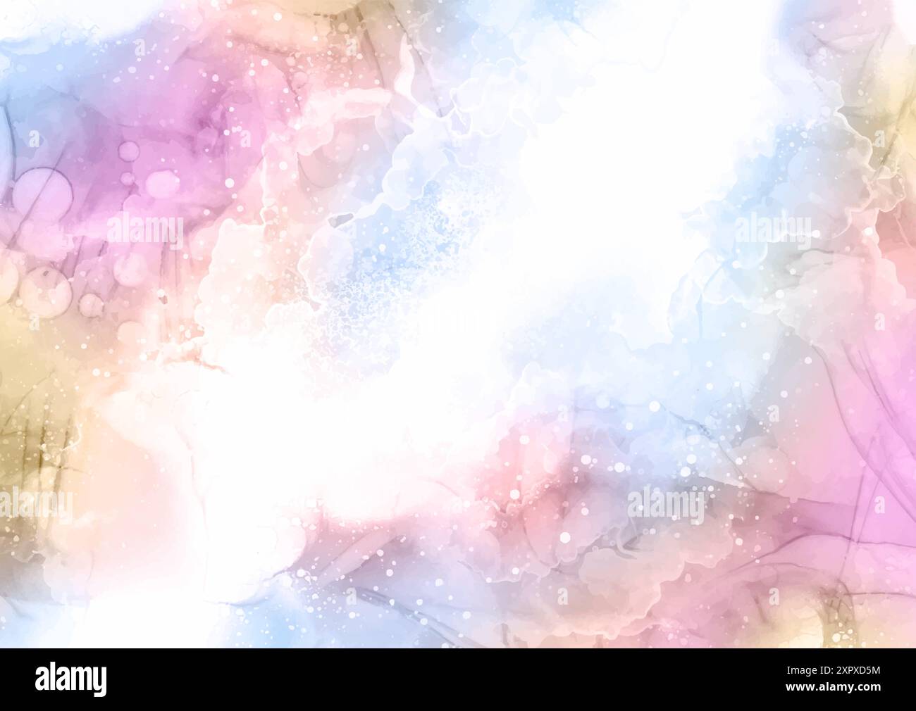 Pastel rainbow coloured hand painted watercolour background design ...