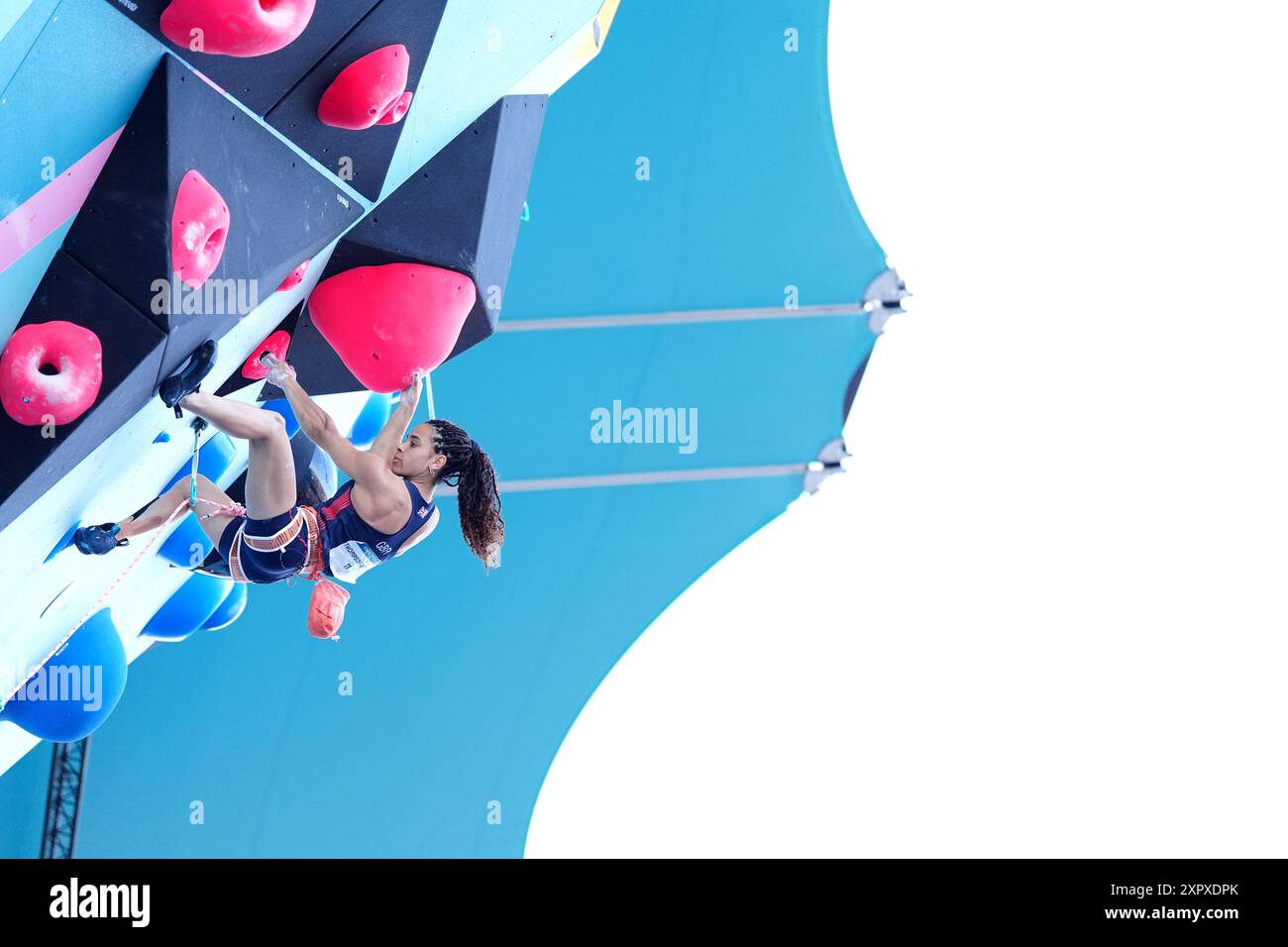 Great Britain's Molly Thompson-Smith competes in the Women's Boulder ...