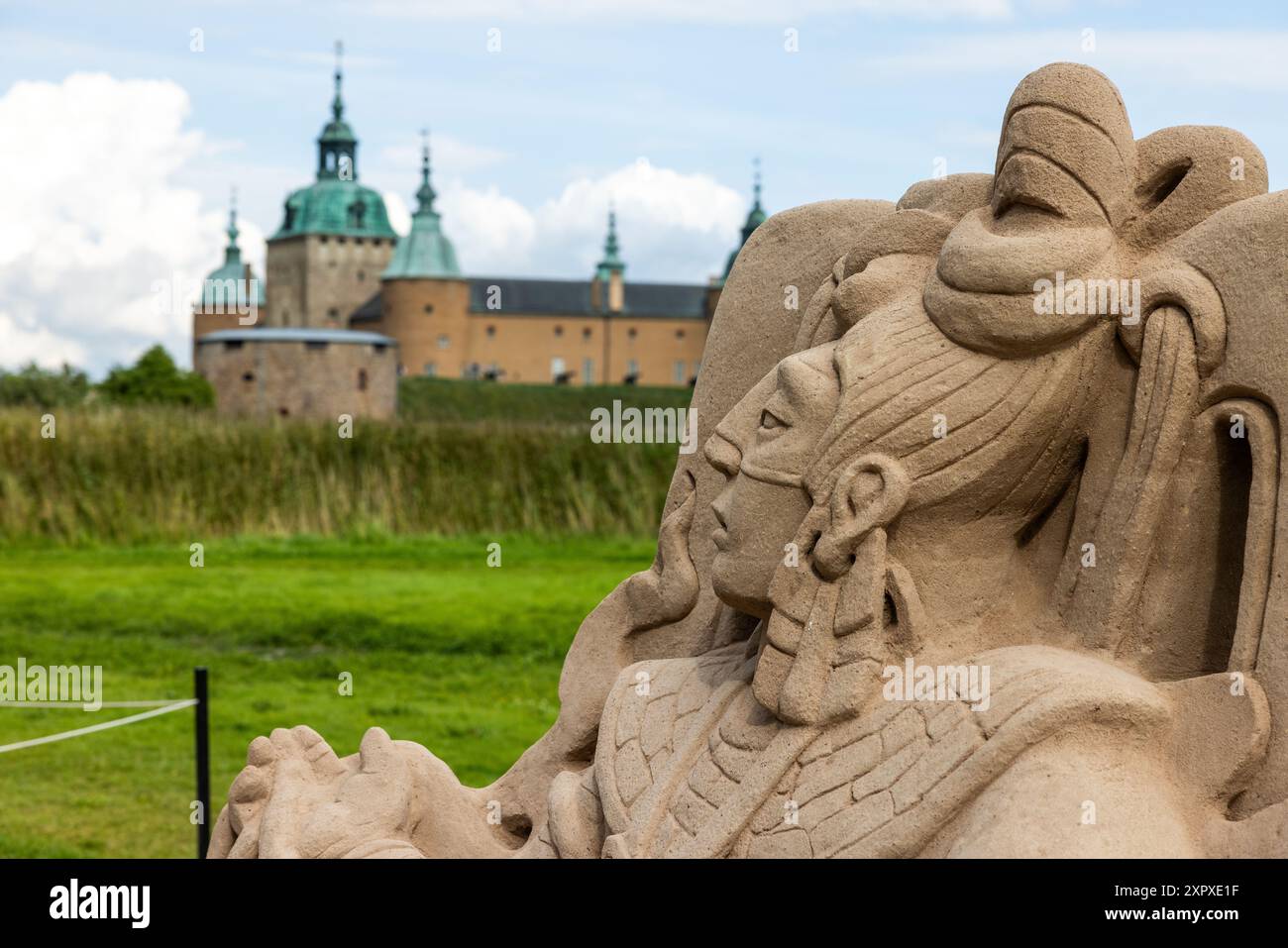 Swedish tourism, city of Kalmar, Sweden, during Sunday. In the picture ...