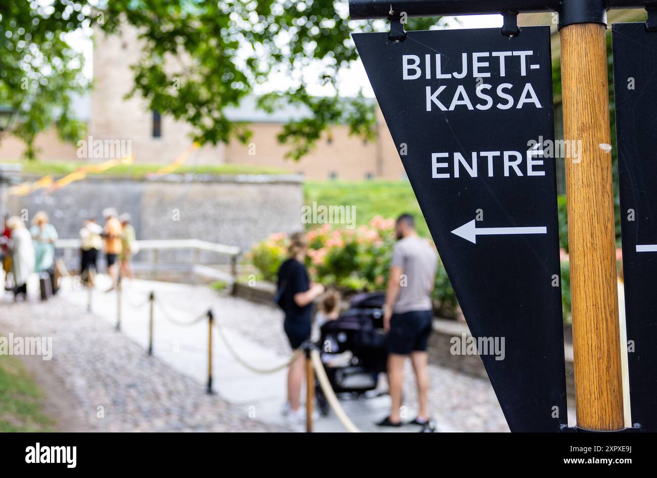 Swedish tourism, city of Kalmar, Sweden, during Sunday. In the picture ...