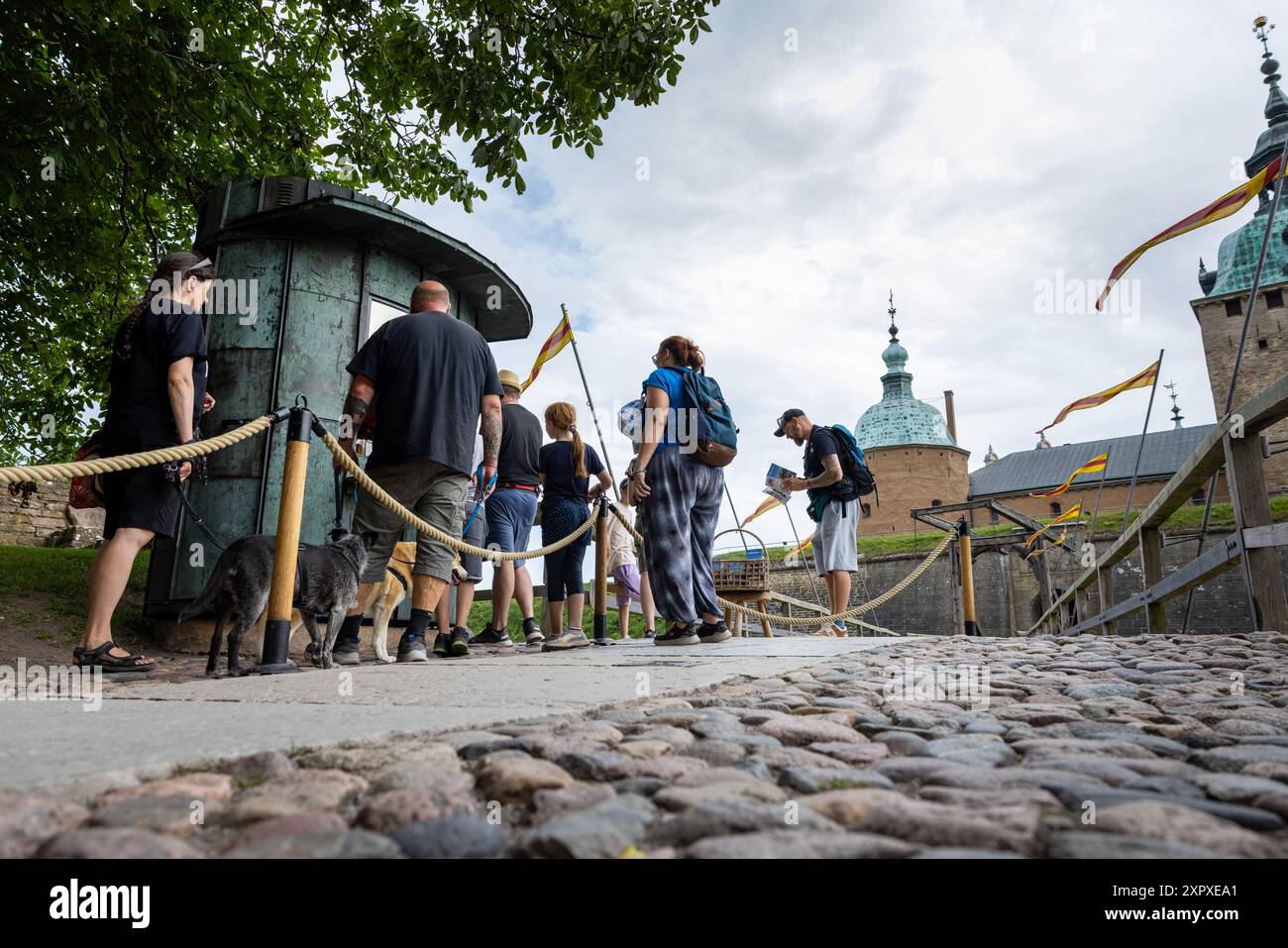 Swedish tourism, city of Kalmar, Sweden, during Sunday. In the picture ...