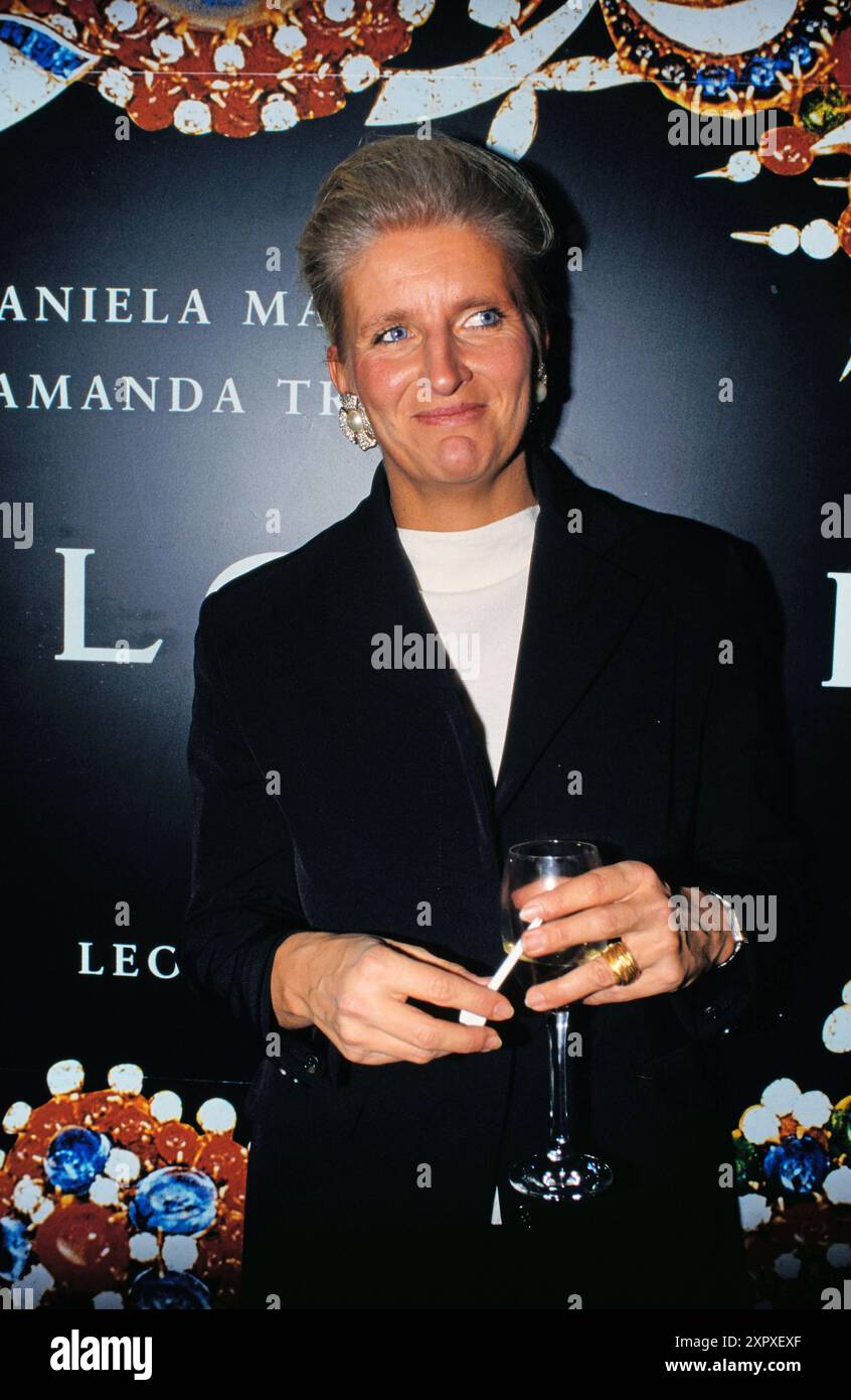 Bulgari event, in Hamburg, circa 1998, Gast: Pilar Prinzessin von Croy ...