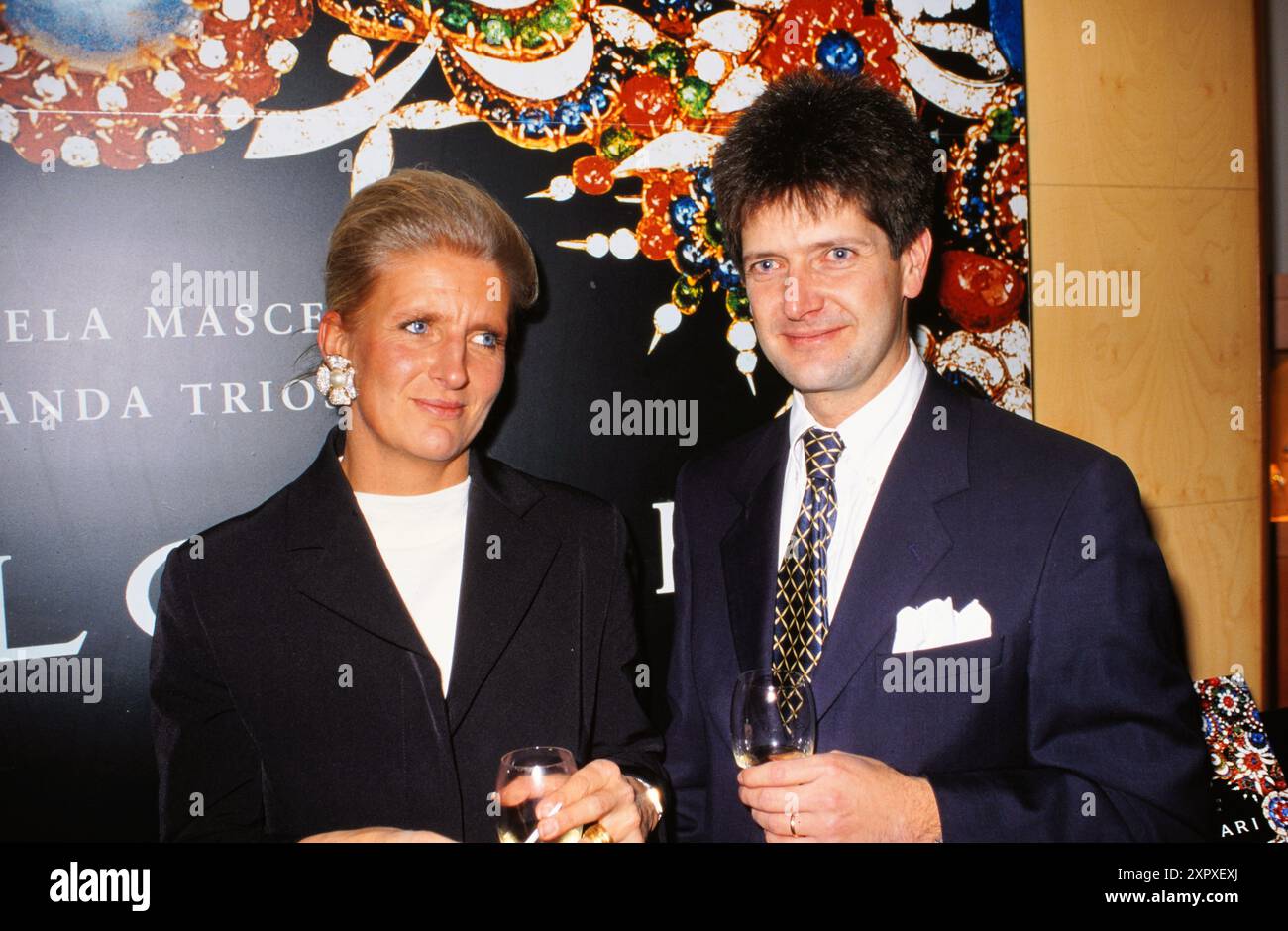 Bulgari event, in Hamburg, circa 1998, Gäste: Pilar Prinzessin von Croy ...