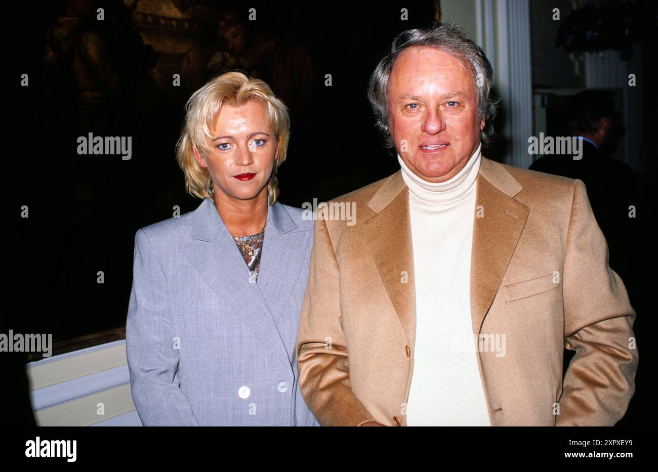 Klaus Wasserthal, aka Claus Wasserthal, Helicopter-Pilot, mit Ehefrau ...