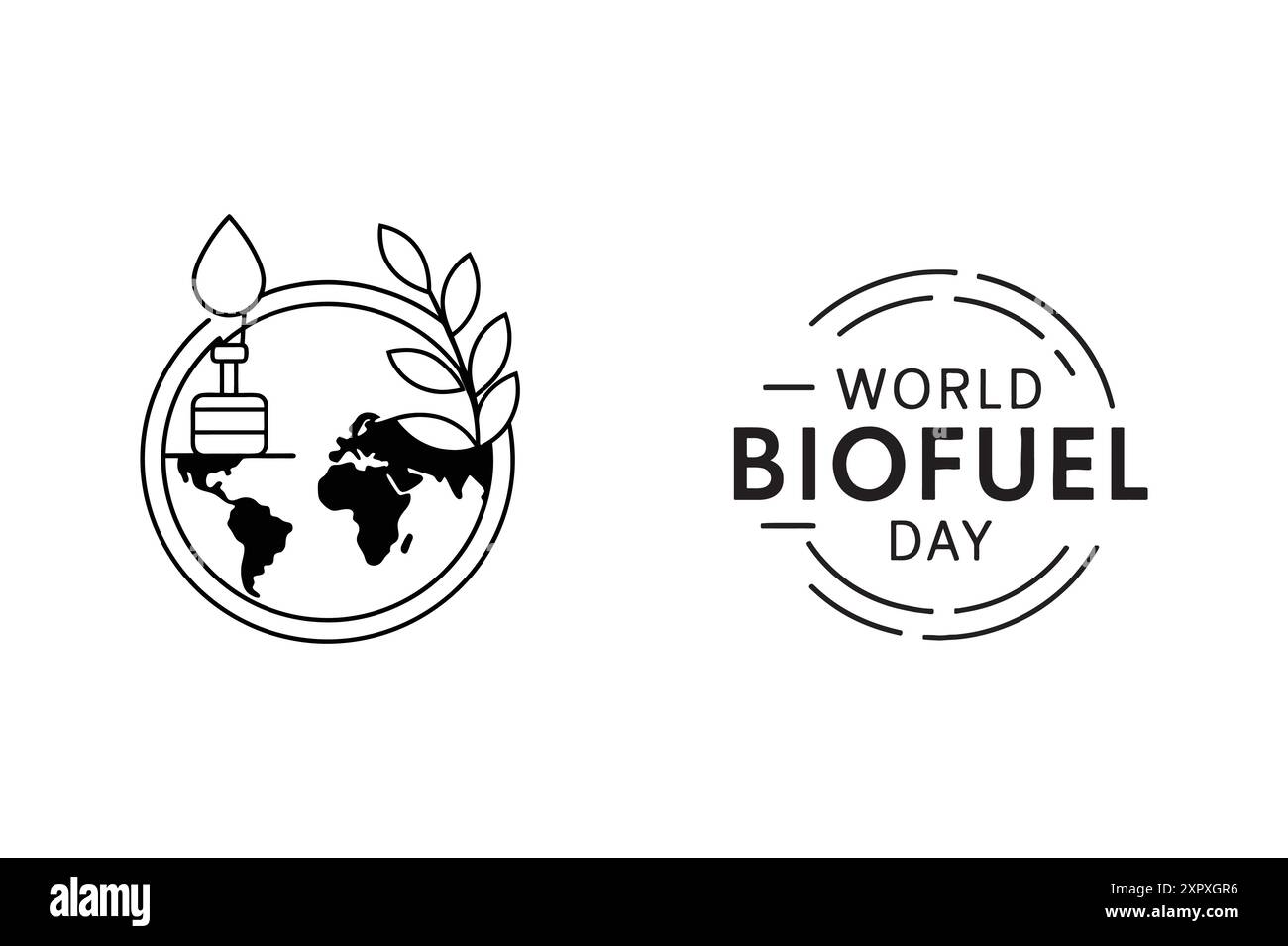 world biofuel day 10 august vector poster Stock Vector Image & Art - Alamy