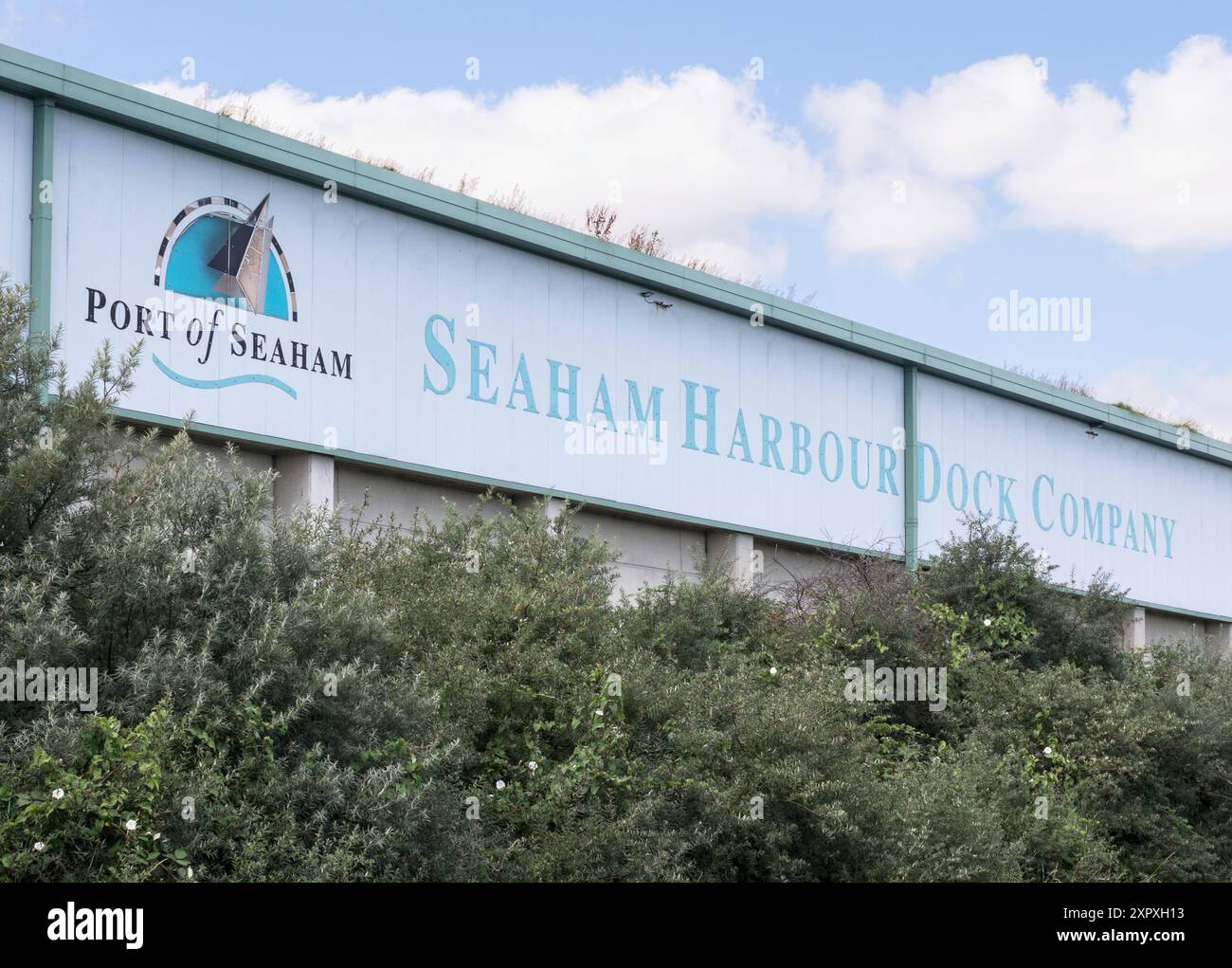 Port of Seaham logo Stock Photo - Alamy